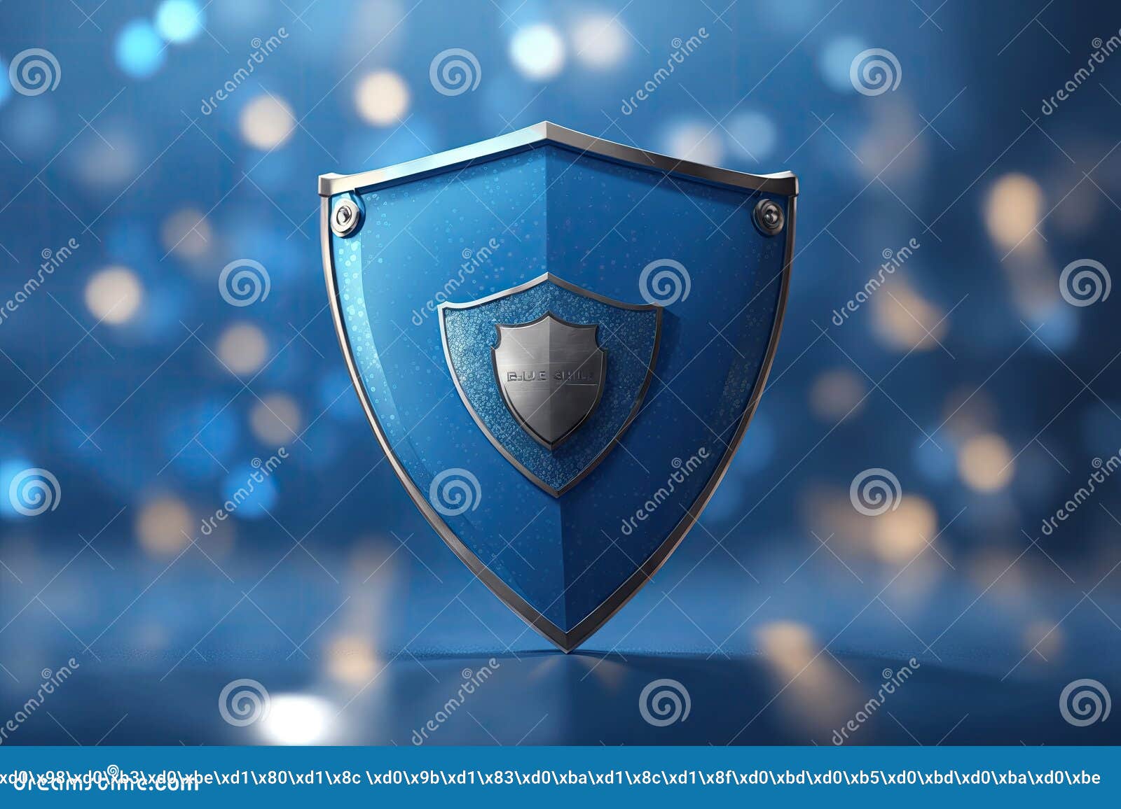 Blue Shild Protect Concept Background Stock Illustration - Illustration ...