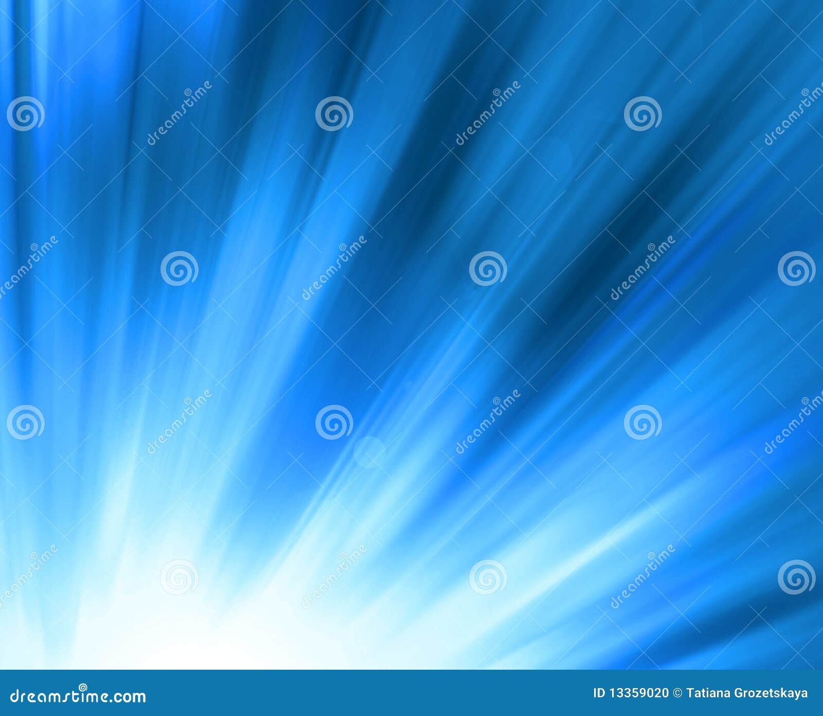 Blue Shine With Lens Flare Background. Easy To Add Overlay Or Screen ...