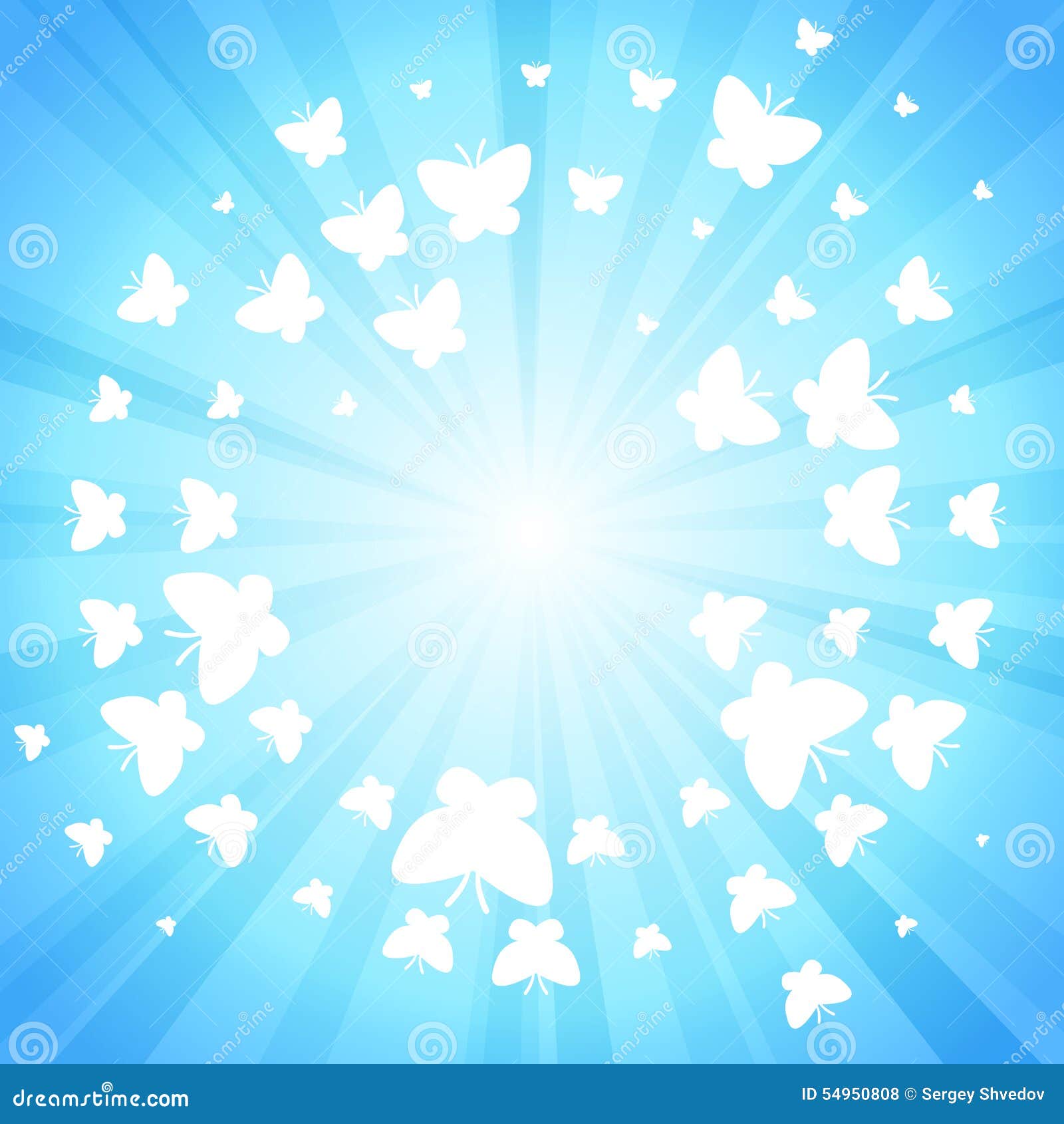 Blue Shine With Lens Flare Background Vector Illustration ...