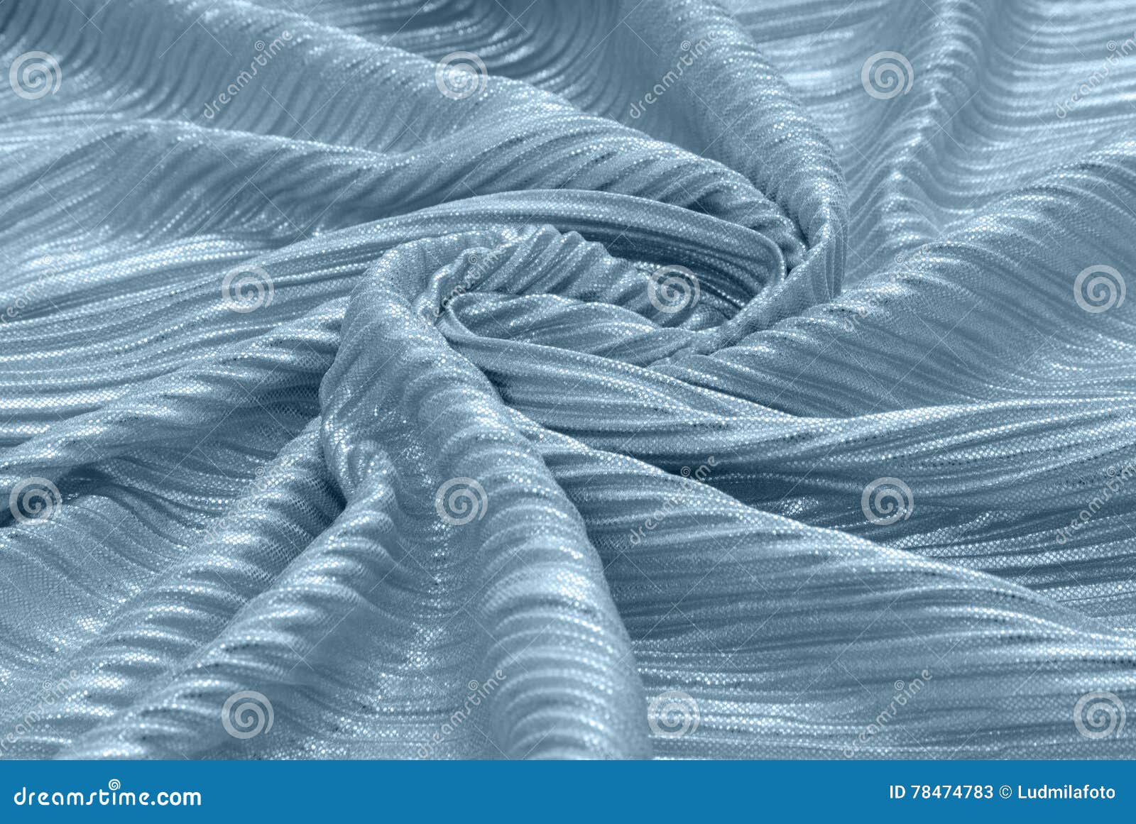 Blue shine, draped fabric stock image. Image of decor - 78474783