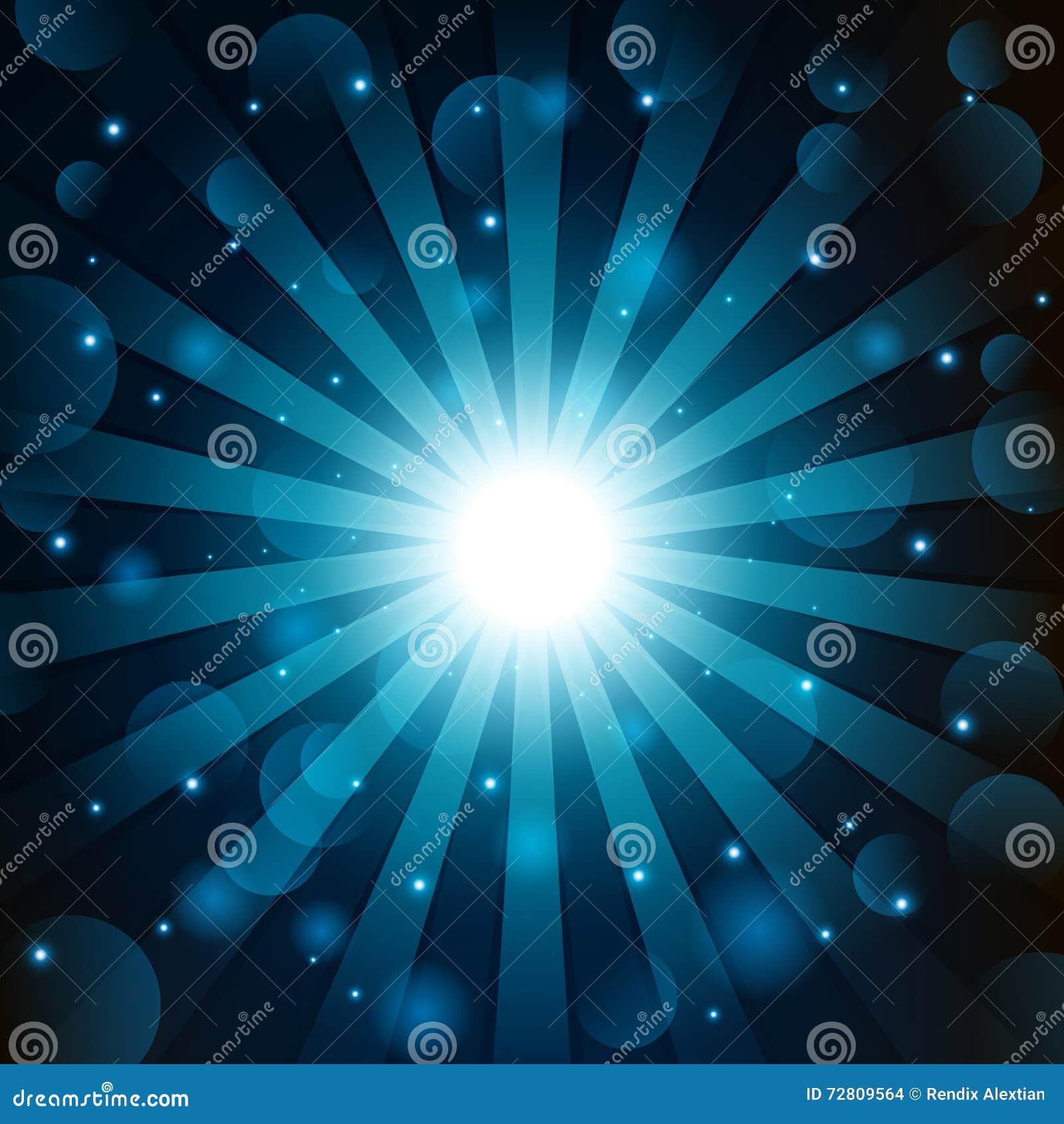 Blue Shine With Lens Flare Background Vector Illustration ...