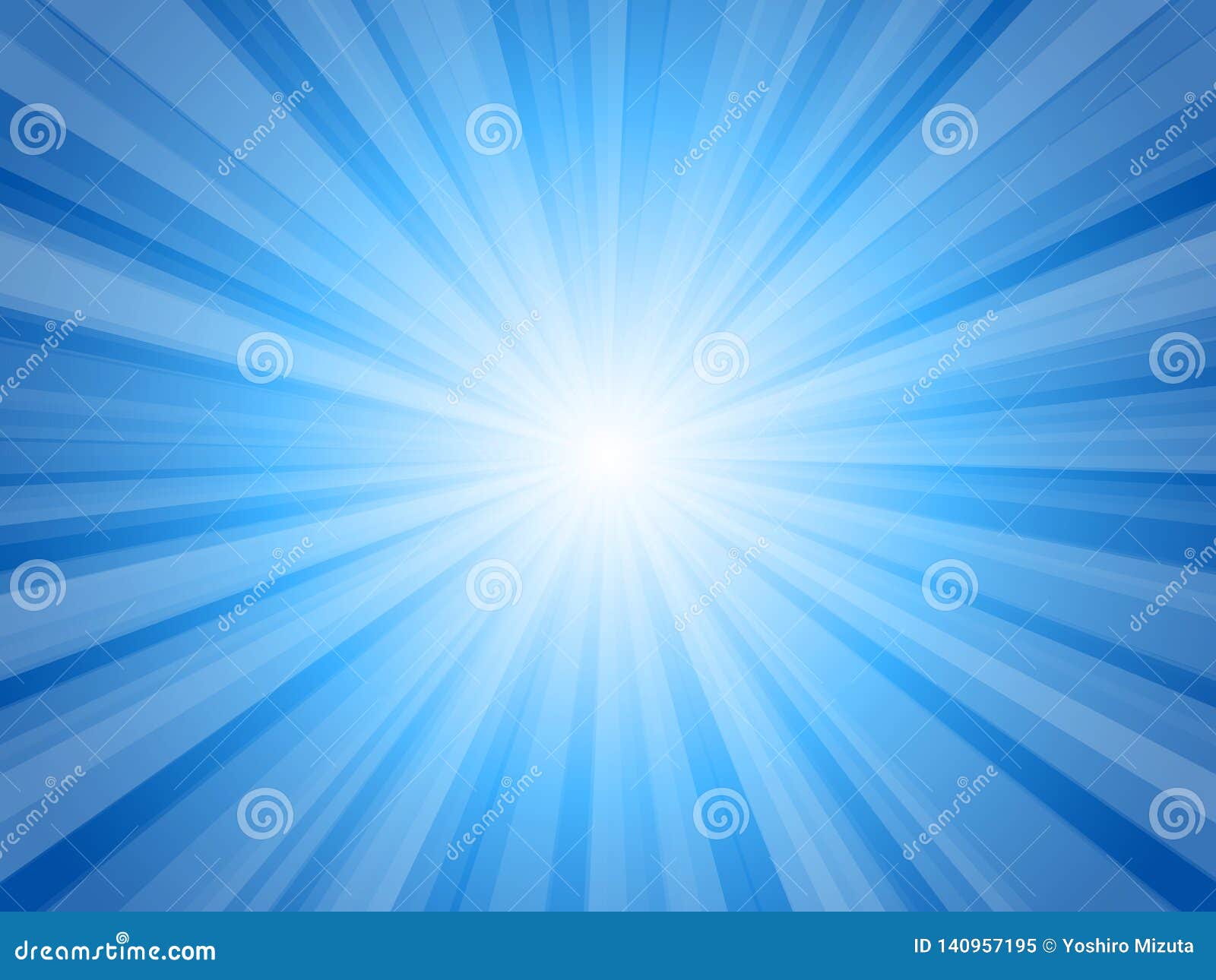 Blue shine rays burst stock vector. Illustration of bright - 140957195