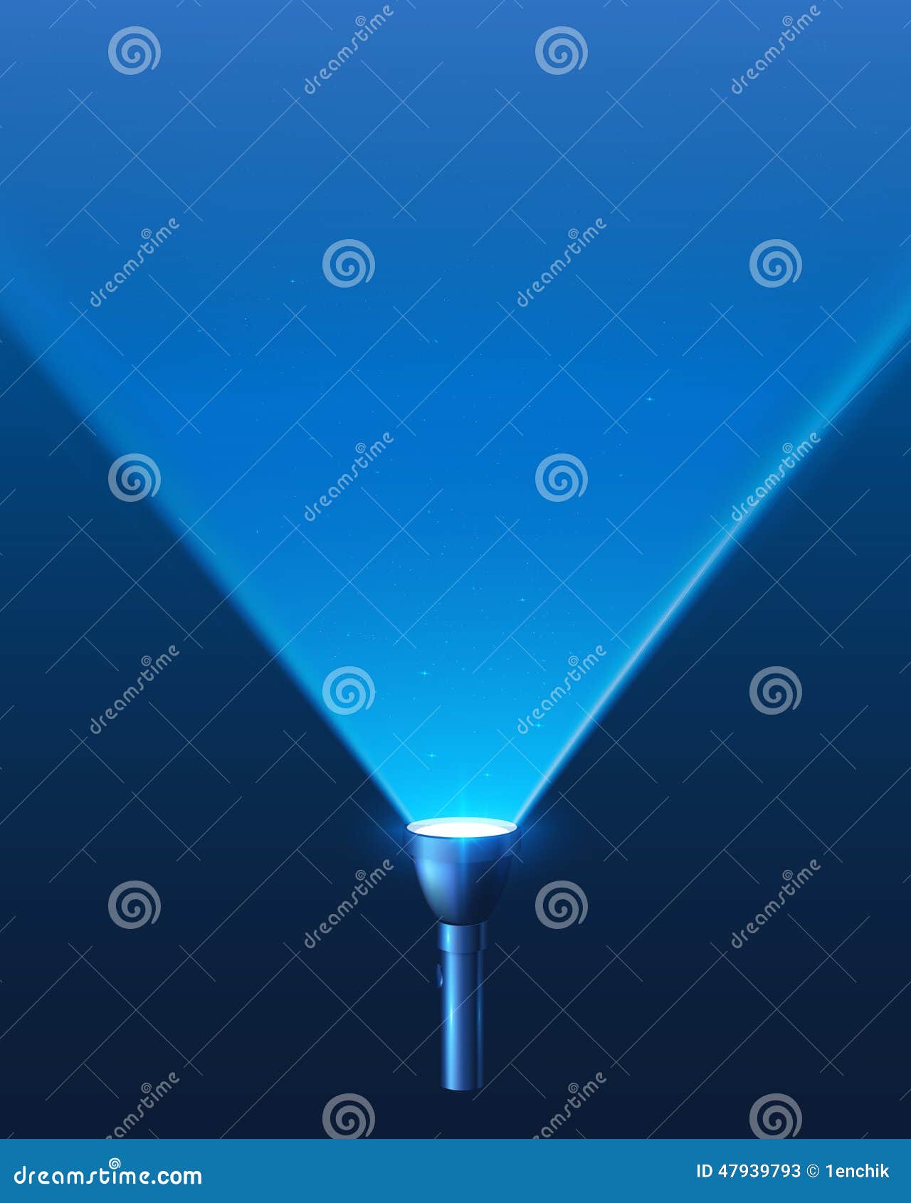 Blue Shining Flashlight Light Vector Background Stock Vector ...