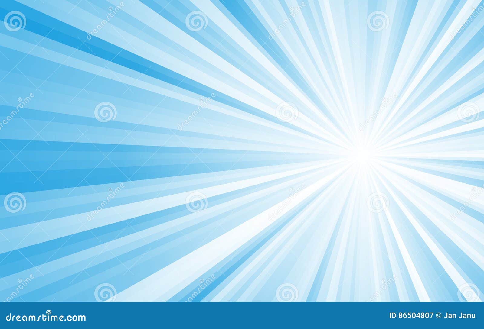 Blue shining rays of light stock illustration. Illustration of shine ...