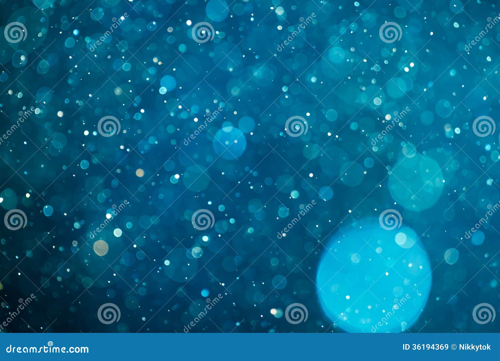 Blue Shiny Bokeh Background Stock Image - Image of abstract, galaxy ...