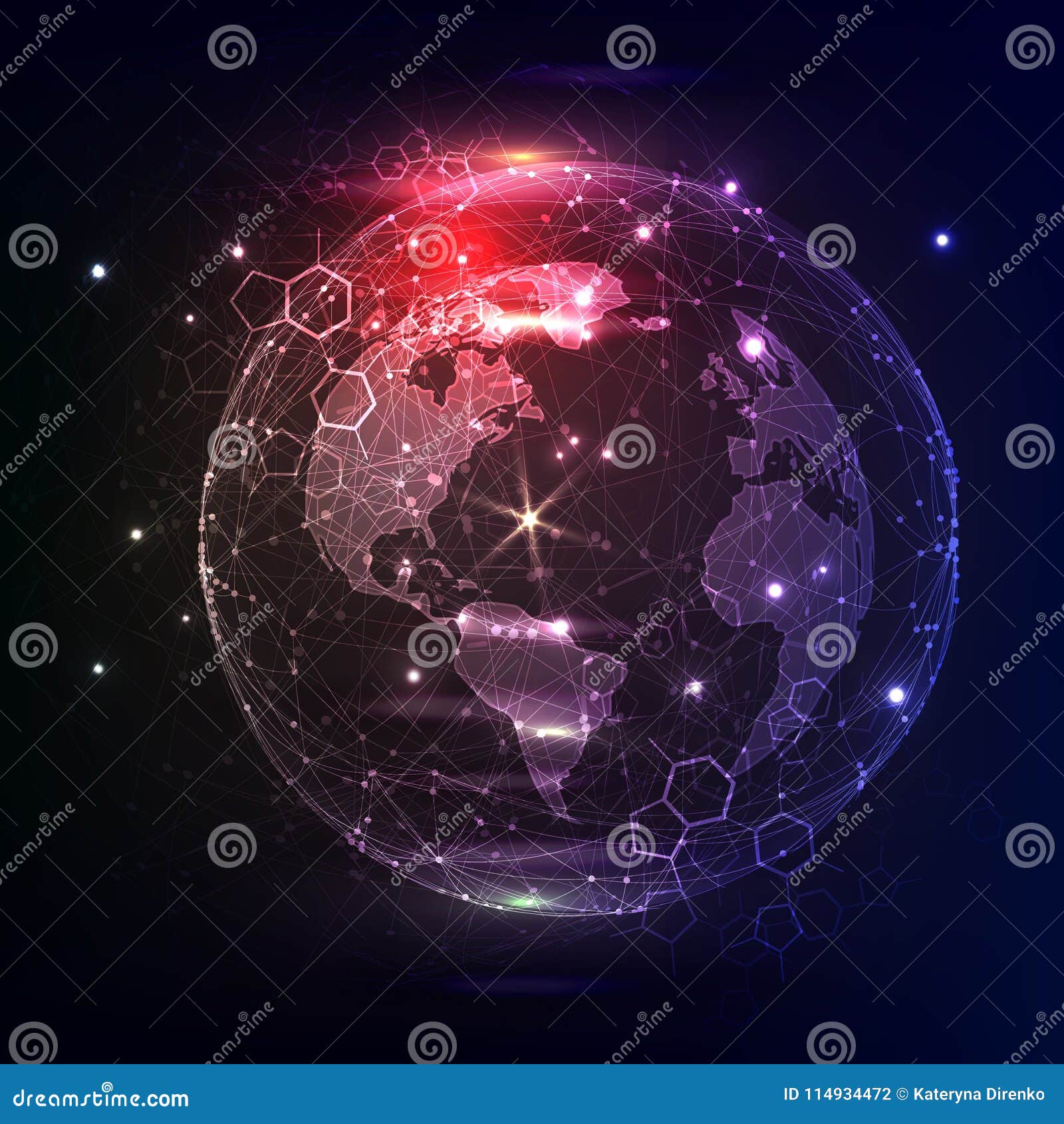 Shiny Quantum Mechanics Widescreen Effect Black And White Stock Image ...