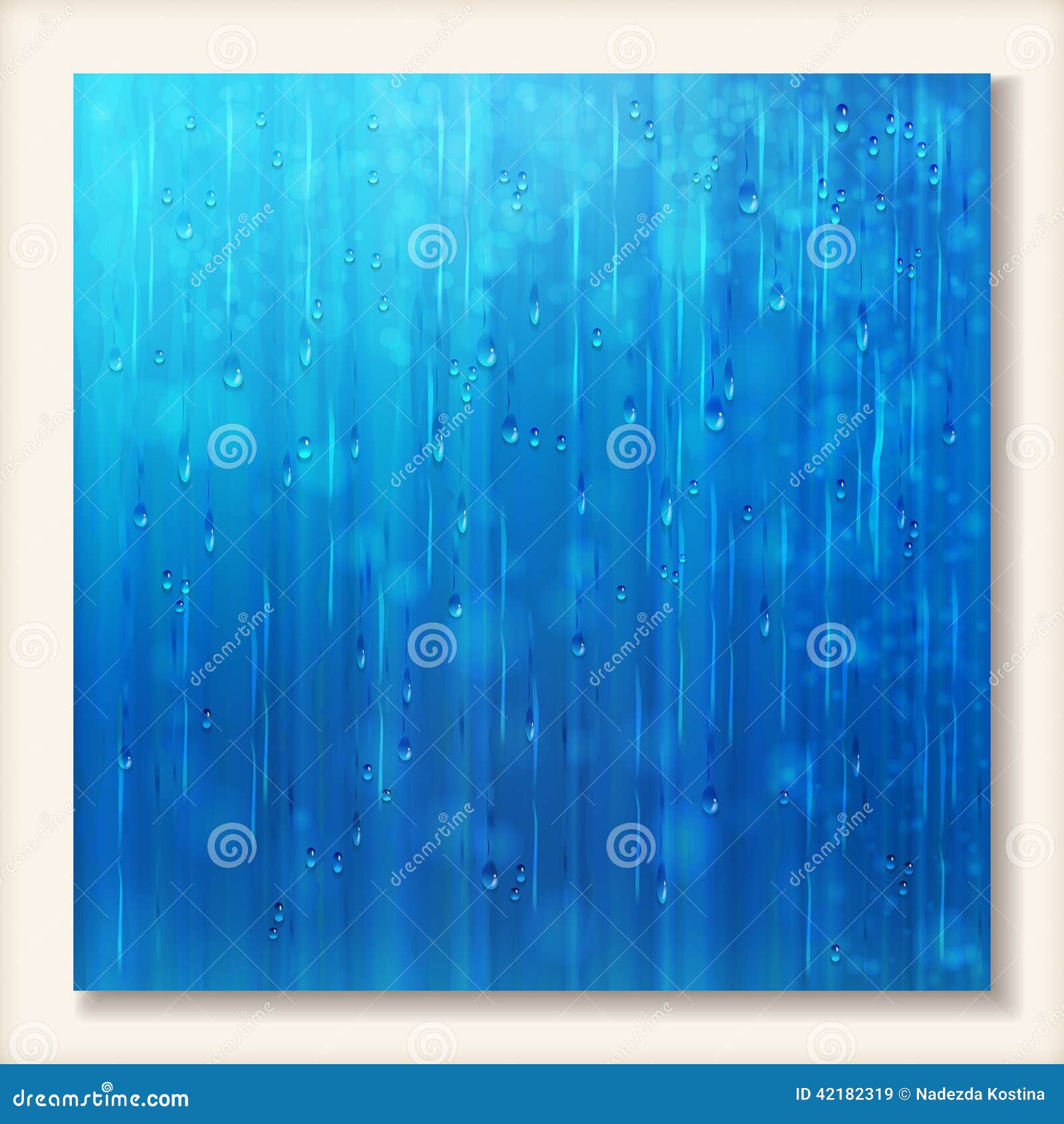 Blue Shiny Rain Abstract Water Background Design Stock Vector ...