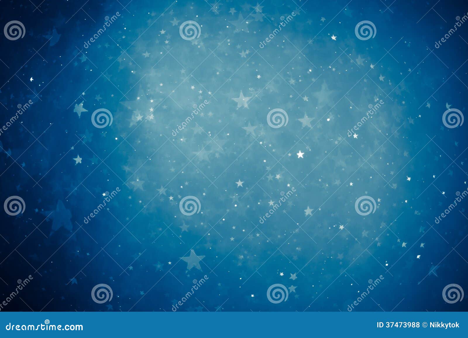 Blue Shiny Stars Background Stock Photo - Image of effect, glitter ...