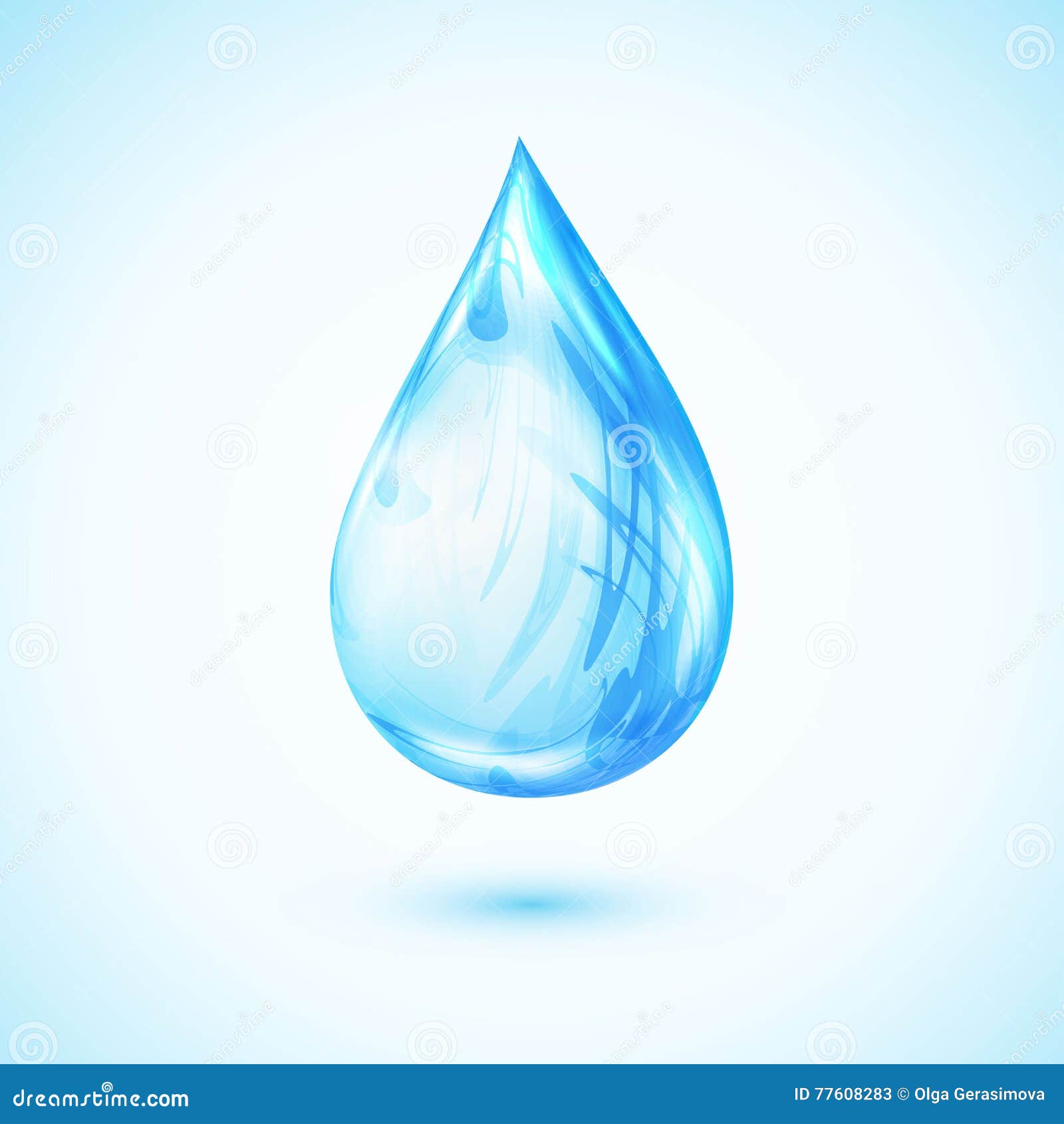 Shiny Water Droplets Clustered Together On A Blue Surface In Macro View ...