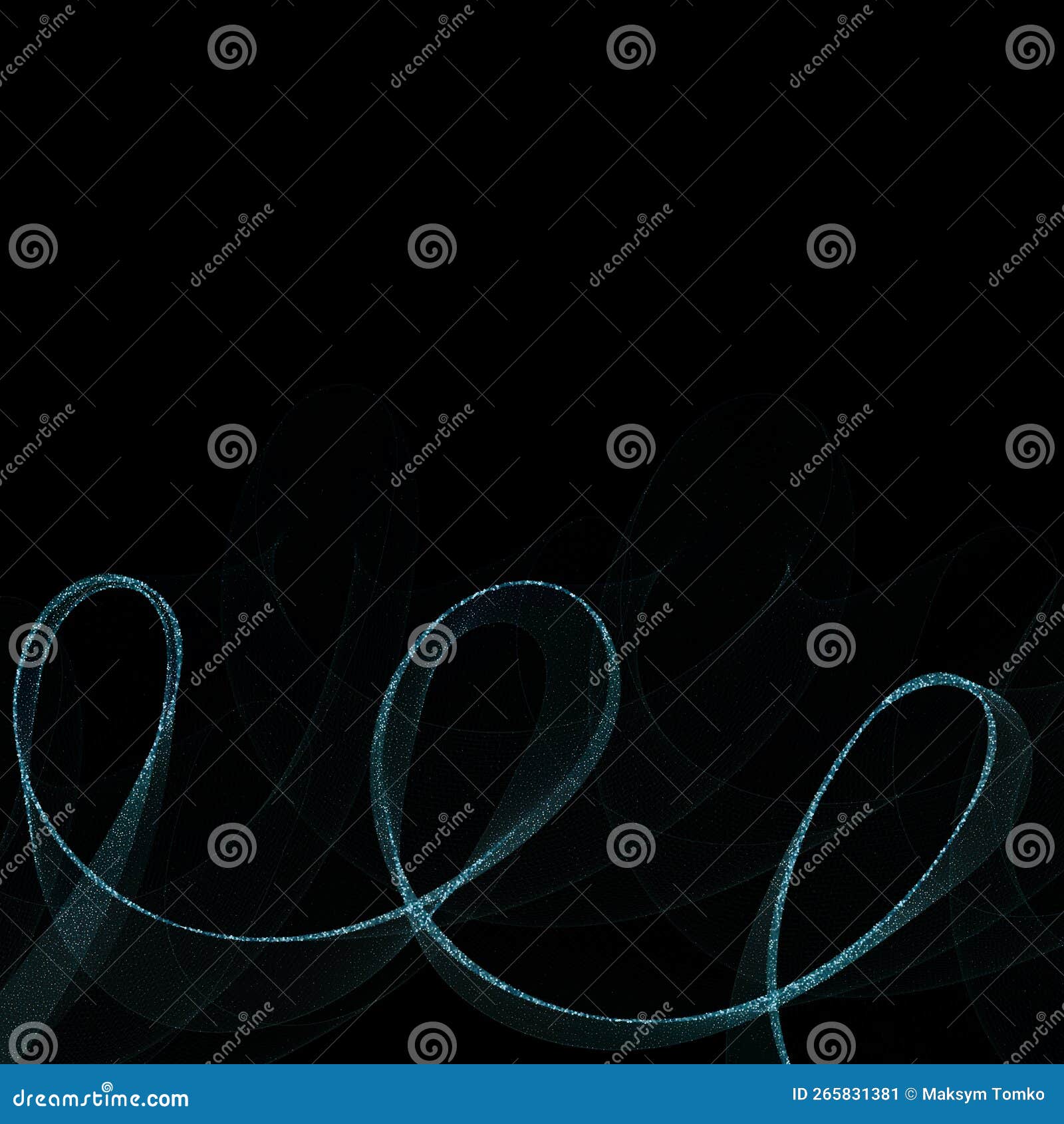 Blue Shiny Wave. Presentation Template. Festive Design Element. Eps 10 ...