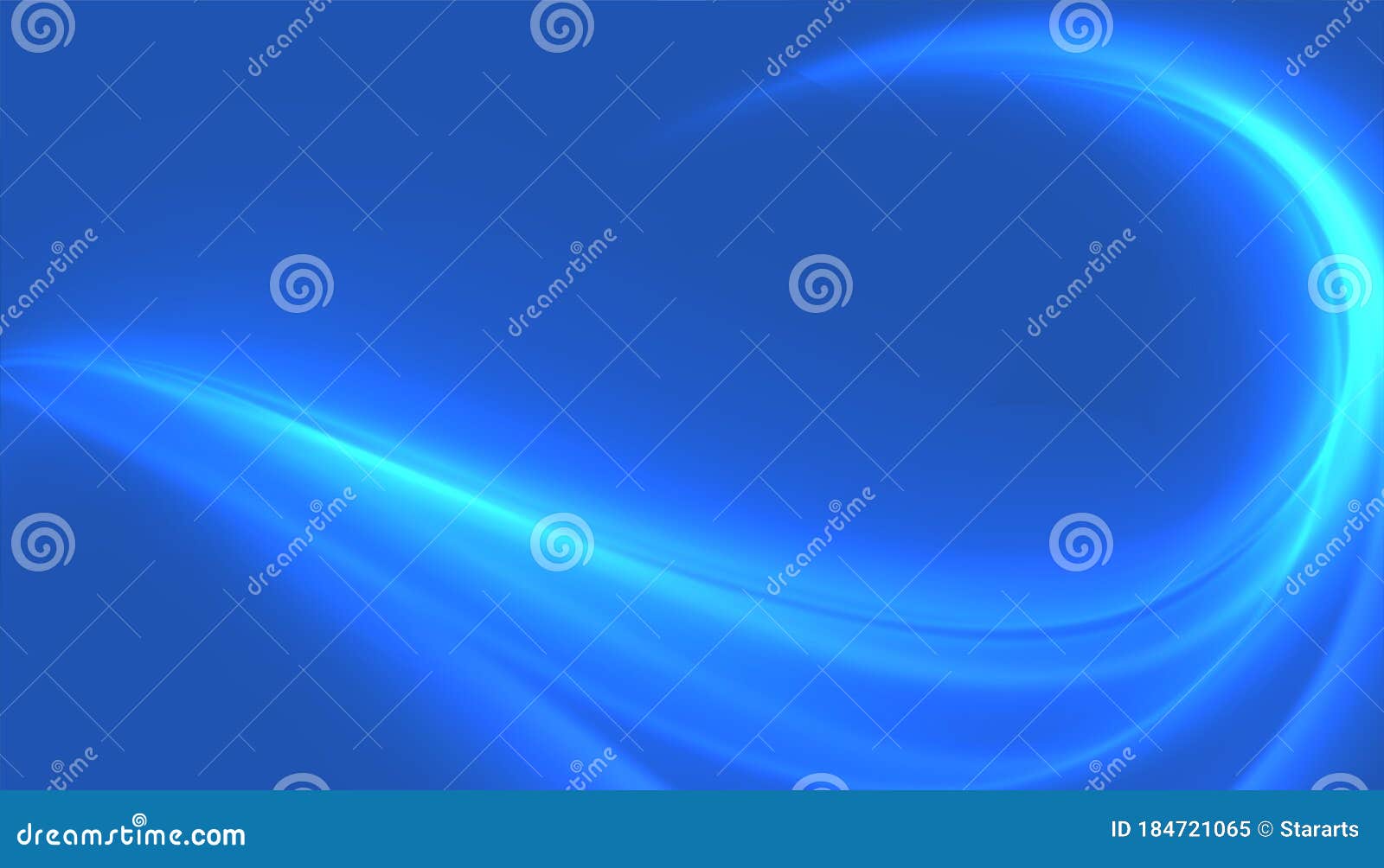 Blue Shiny Wave Swirl Background Attractive Design Stock Vector ...