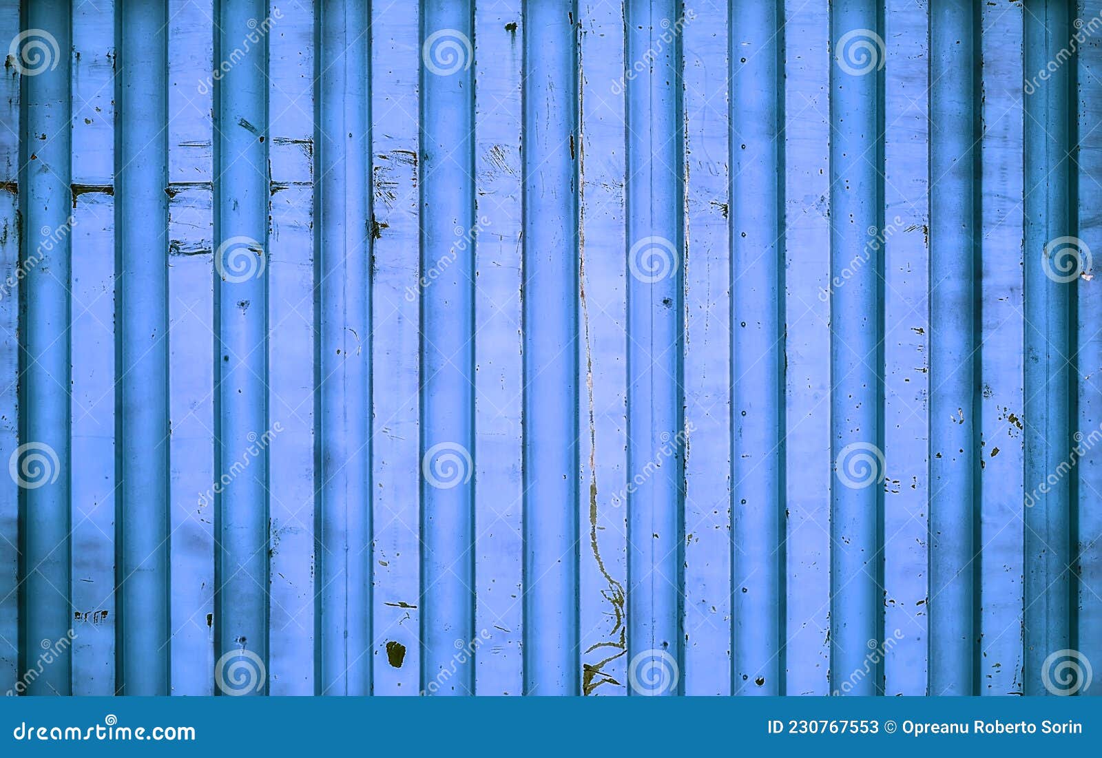 Blue shipping Container stock image. Image of transport - 230767553