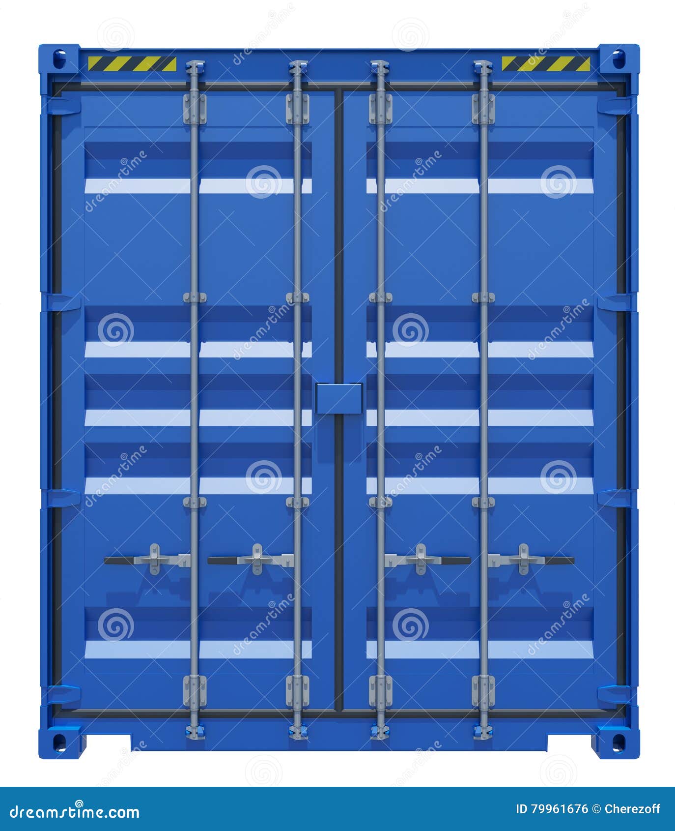 Blue shipping container stock photo. Image of logistic - 79961676
