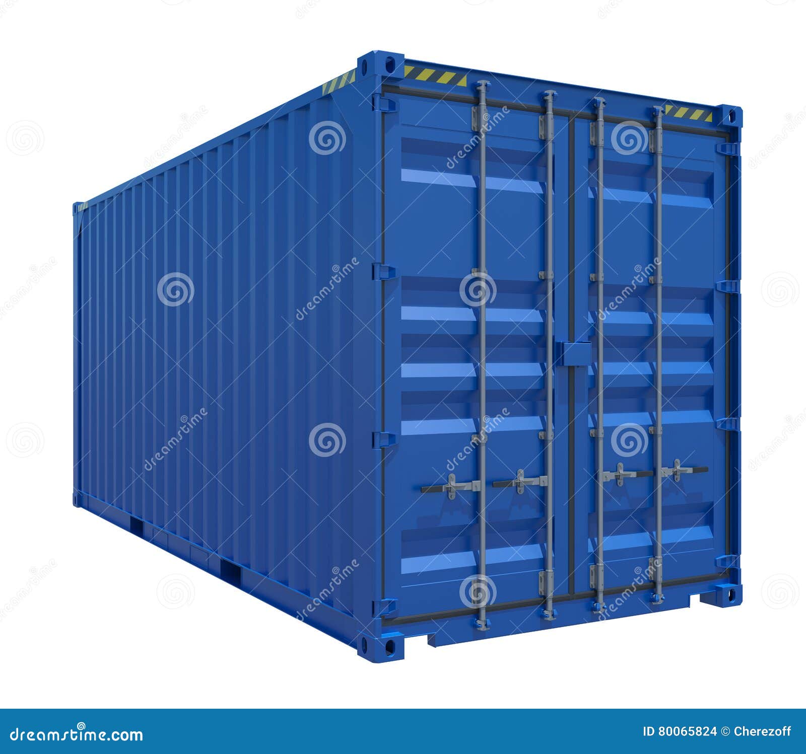 Blue shipping container stock photo. Image of delivery - 80065824