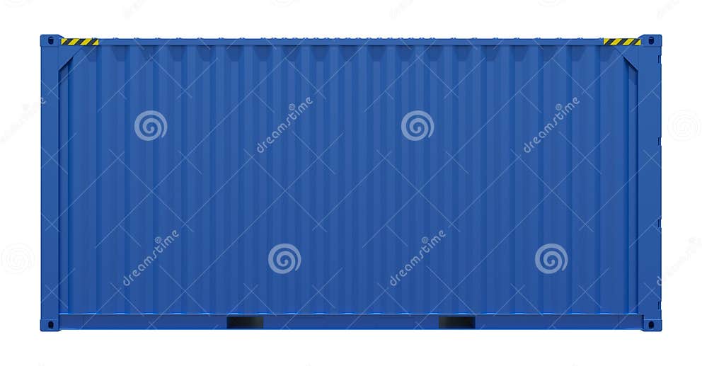 Blue shipping container stock image. Image of heavy, lock - 80065795