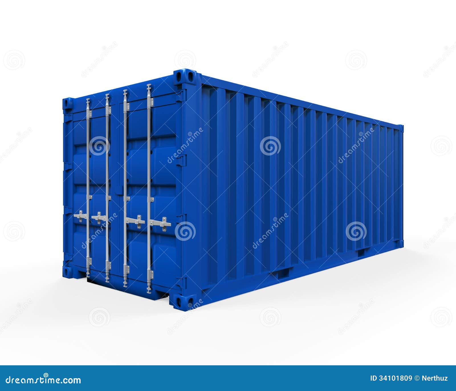 Blue Shipping Container Stock Photo | CartoonDealer.com #34101930