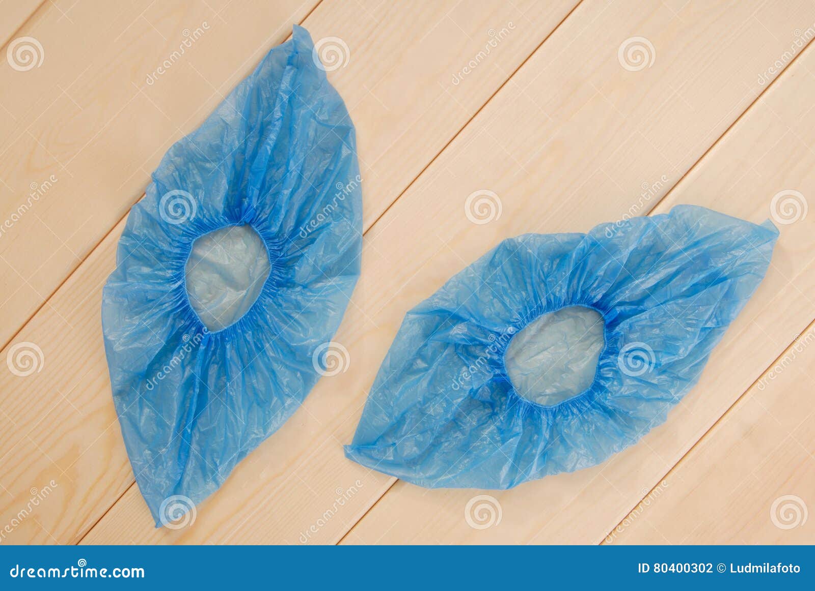 Blue shoe covers, booties stock photo. Image of hygiene - 80400302