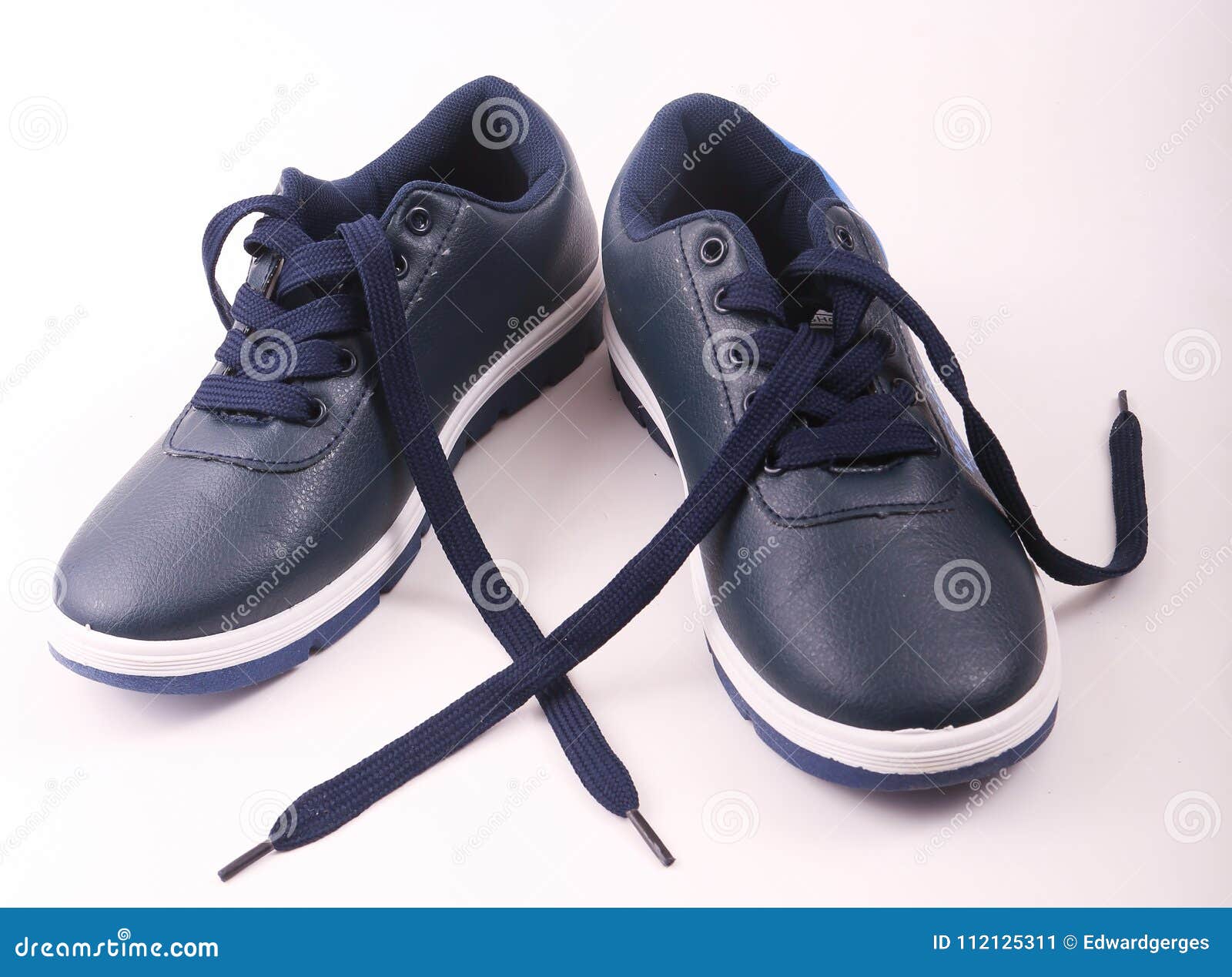 Blue Shoe stock image. Image of footwear, dark, design - 112125311