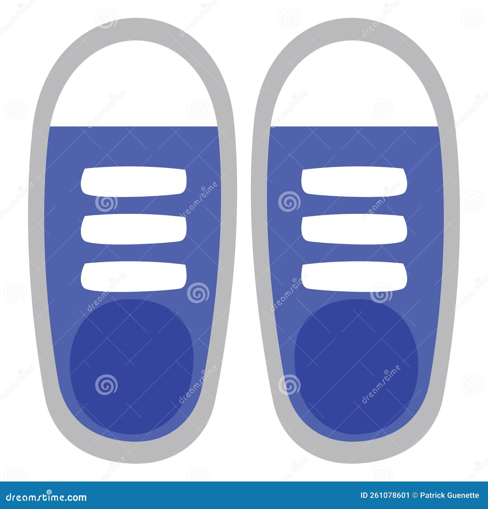 Blue shoes, icon stock vector. Illustration of sport - 261078601