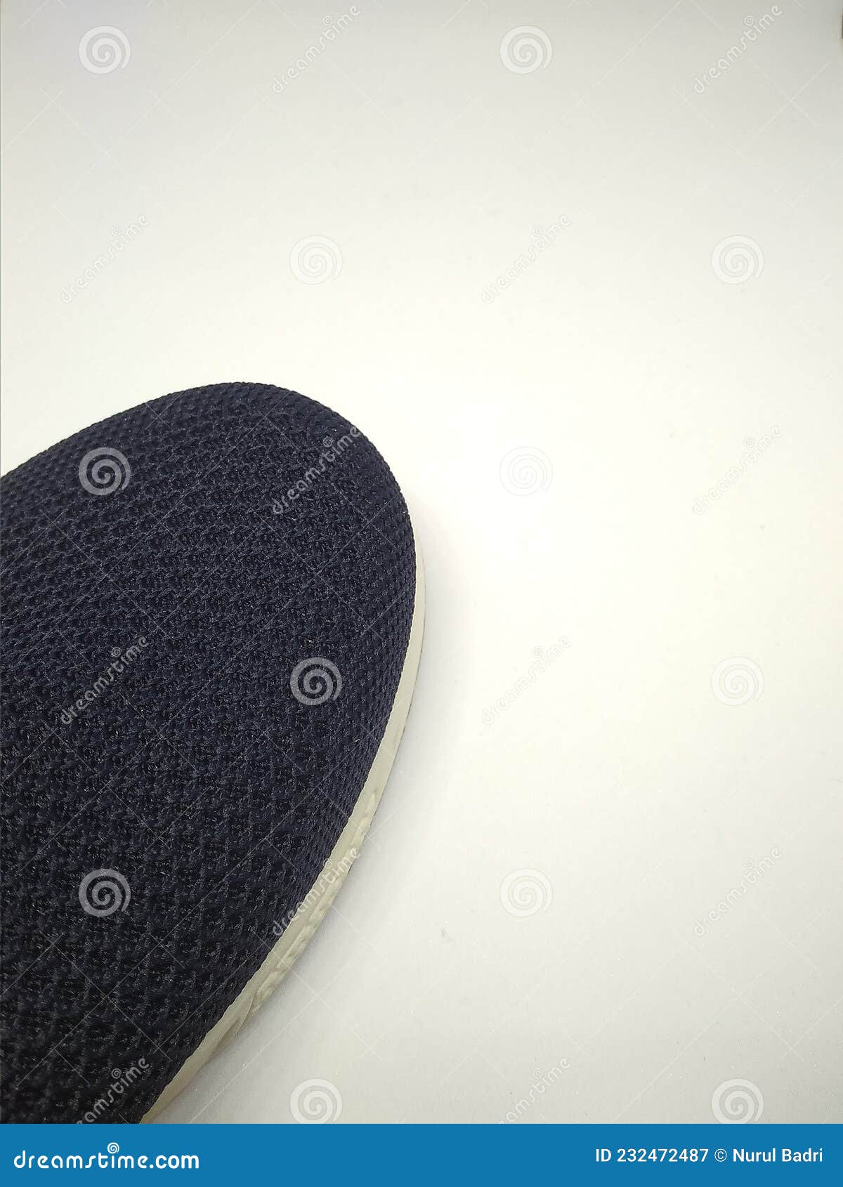 Blue Shoes with Mesh and White Soles Stock Image - Image of shoes ...