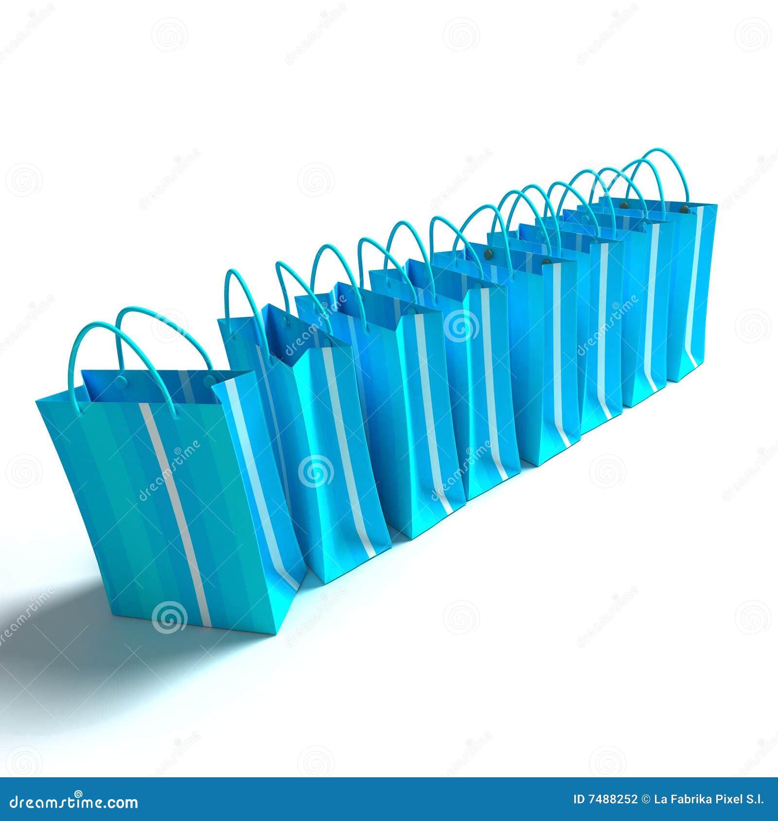 Blue shopping stock illustration. Illustration of high - 7488252
