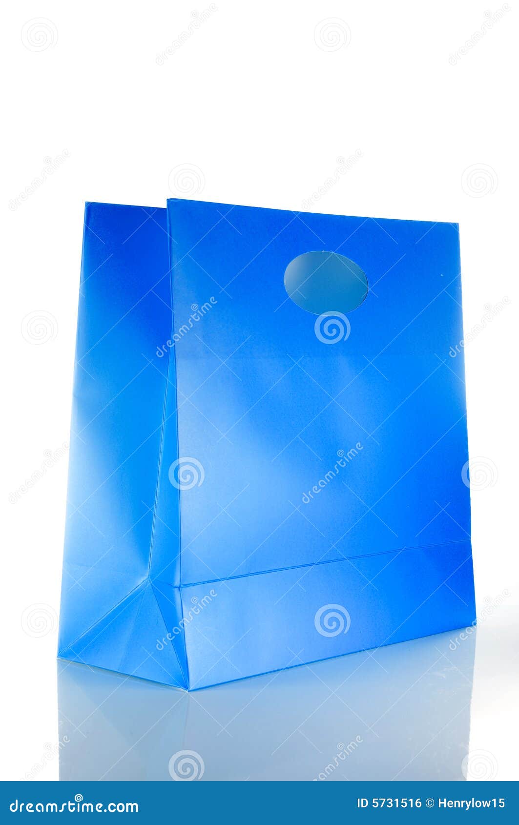 Blue Shopping Bag stock photo. Image of paper, discount - 5731516