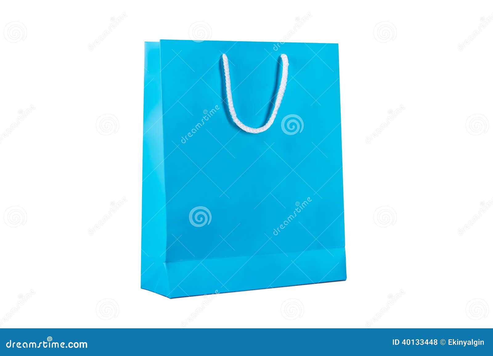 Blue Shopping Bag stock photo. Image of recycled, blue - 40133448