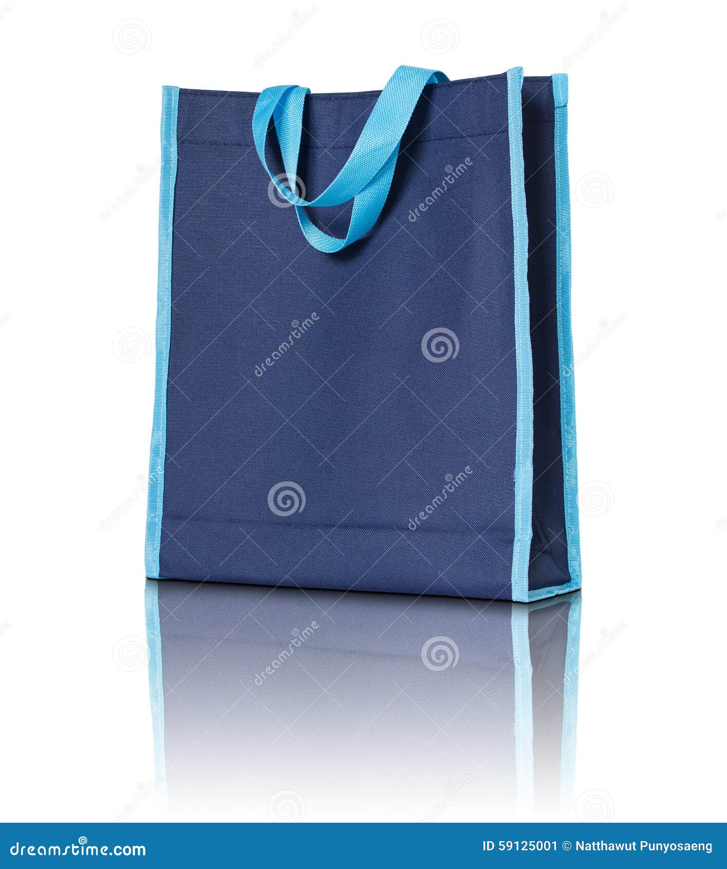 Blue shopping bag stock image. Image of canvas, blue - 59125001
