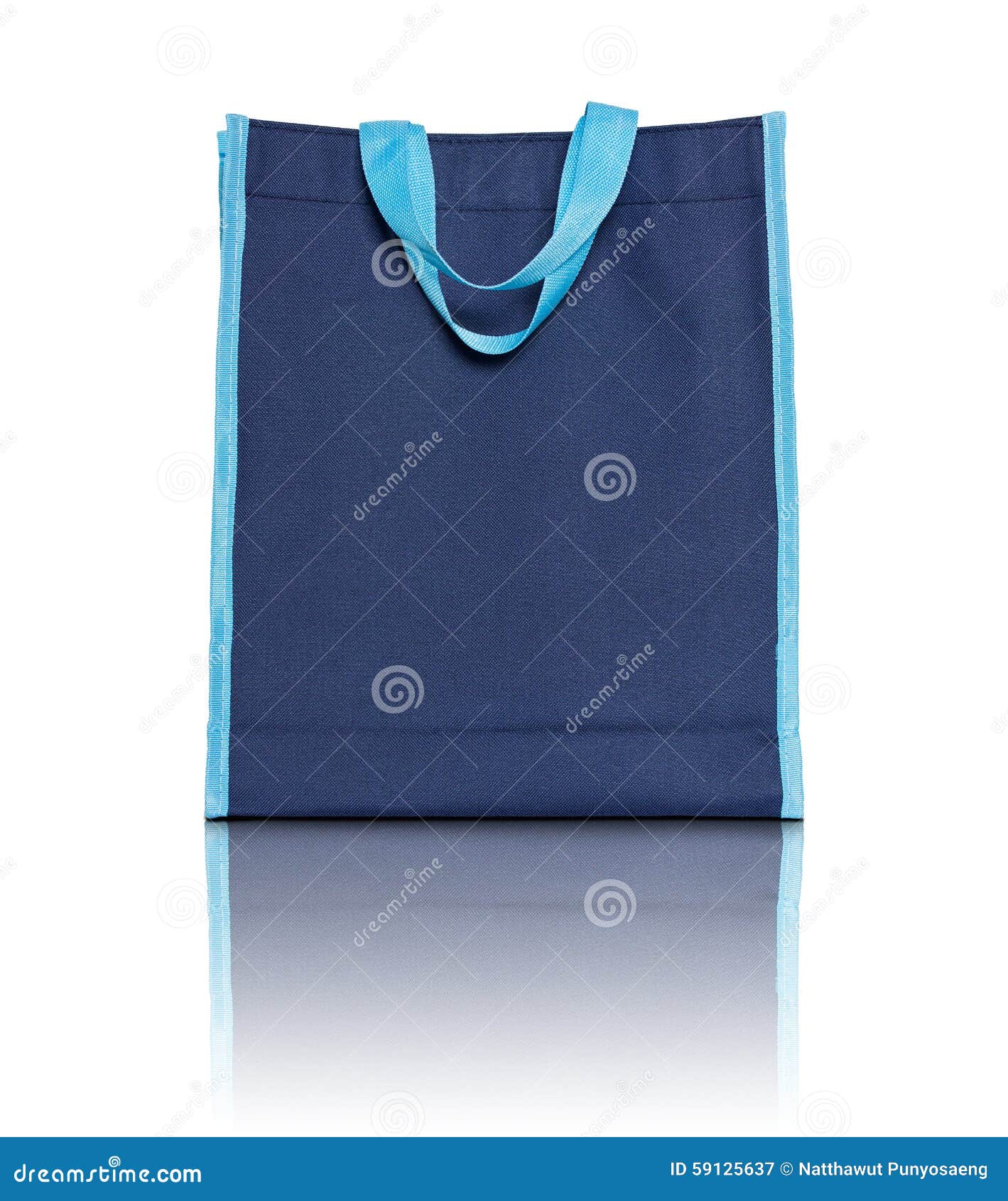 Blue shopping bag stock image. Image of canvas, business - 59125637
