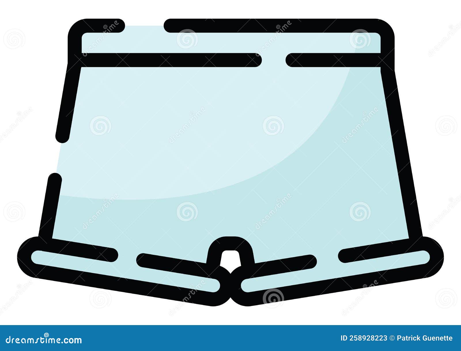 Blue shorts, icon stock vector. Illustration of shorts - 258928223