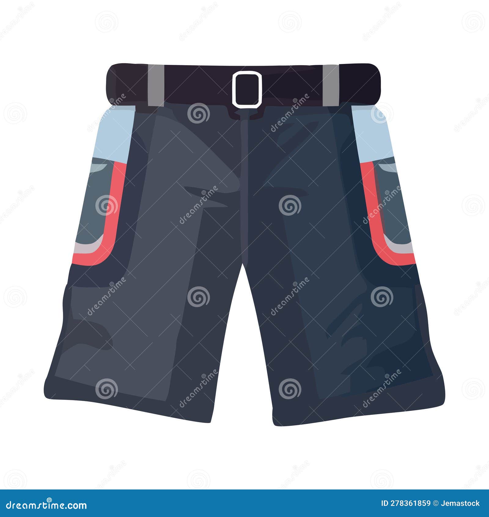 Blue Shorts Icon on White Background Vector Stock Vector - Illustration ...