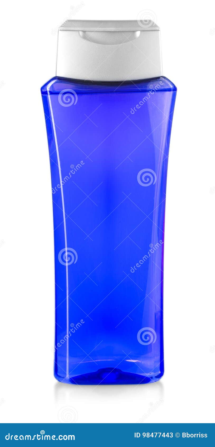 Blue Shower Gel Bottle Isolated on White Stock Image - Image of care ...