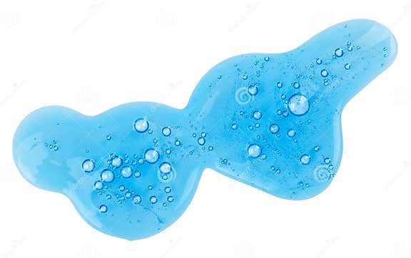 Blue shower gel sample stock photo. Image of edge, cosmetic - 19353540