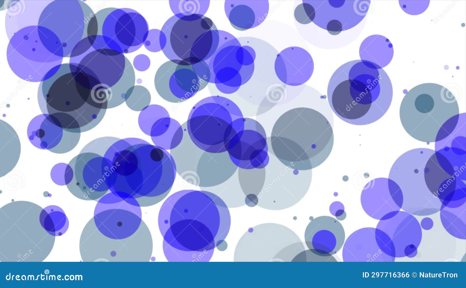 Blue Shrinking Circles on a White Background, Abstract Stock Footage ...