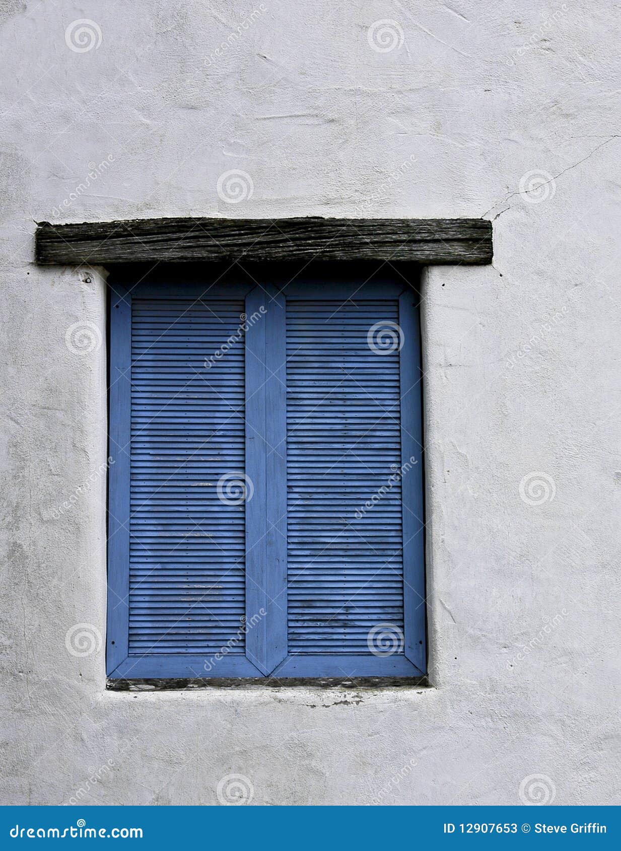 Blue Shutter stock image. Image of paint, wall, wood - 12907653