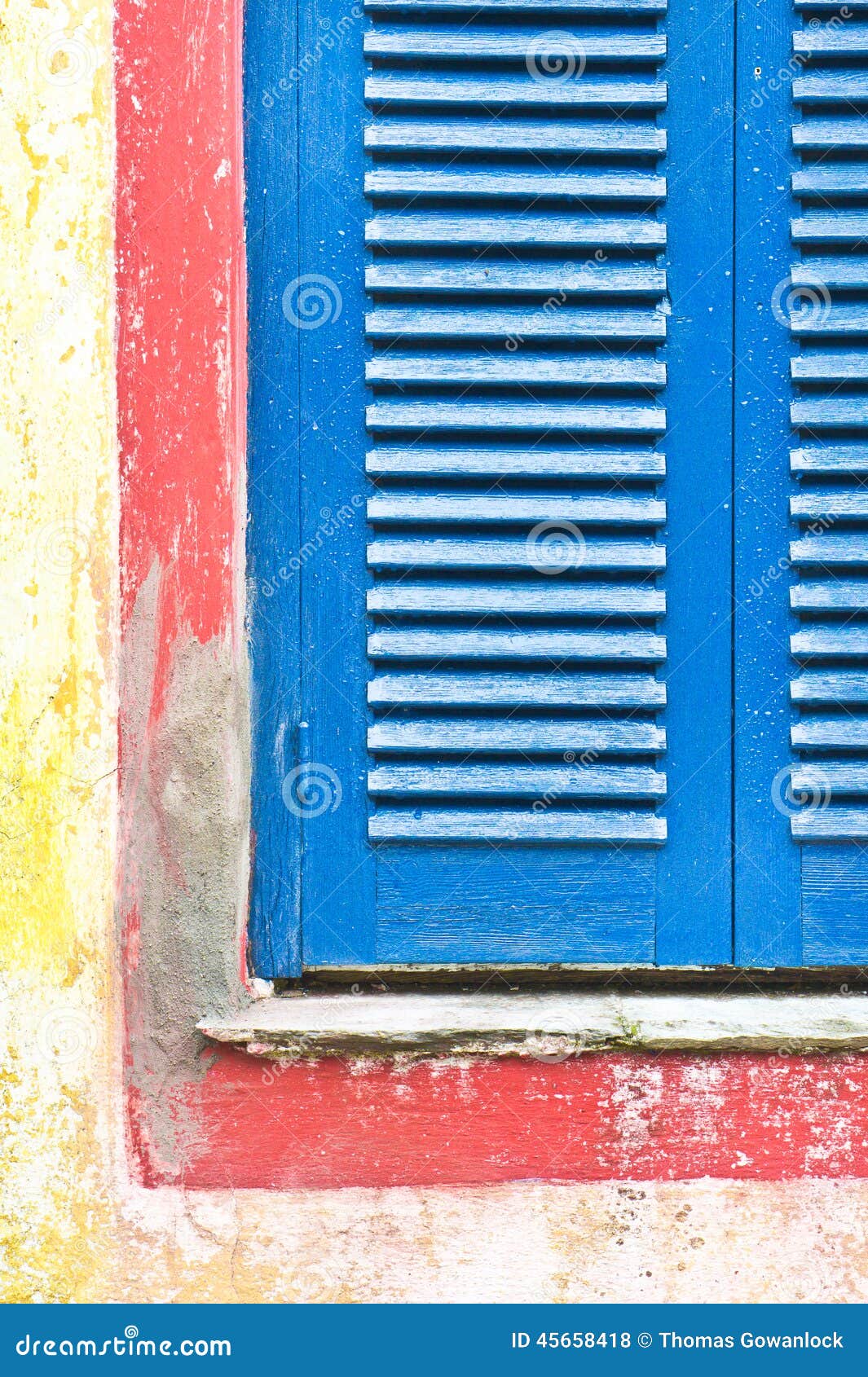 Blue shutters stock photo. Image of detail, fashion, architectural ...