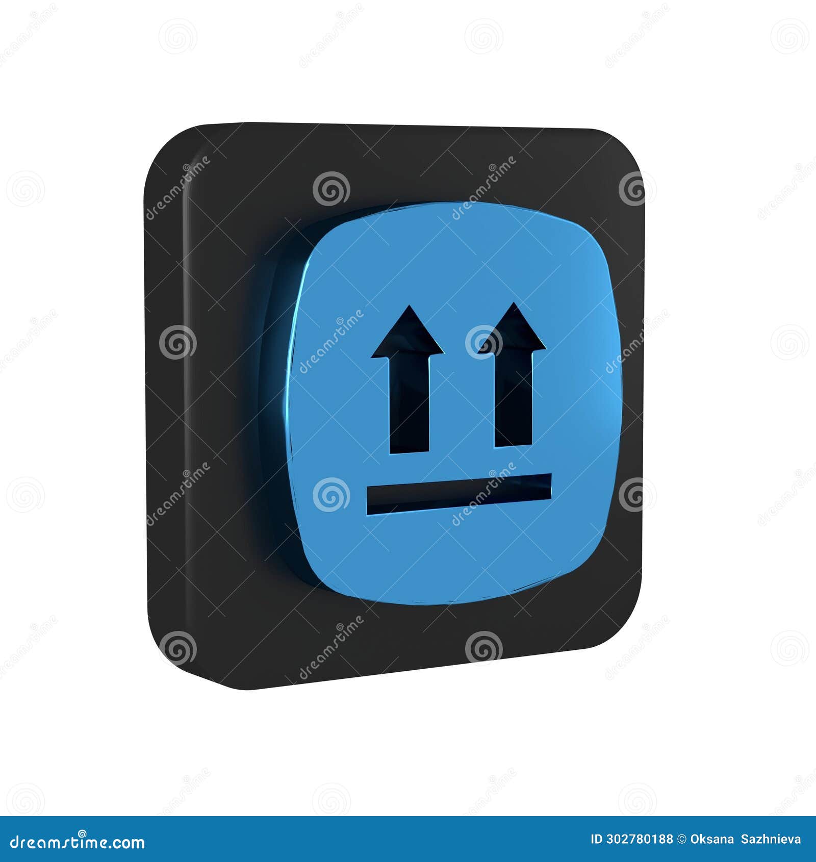 Cargo Box With Arrows Solid Icon, Delivery Parcel And Logistics Freight ...