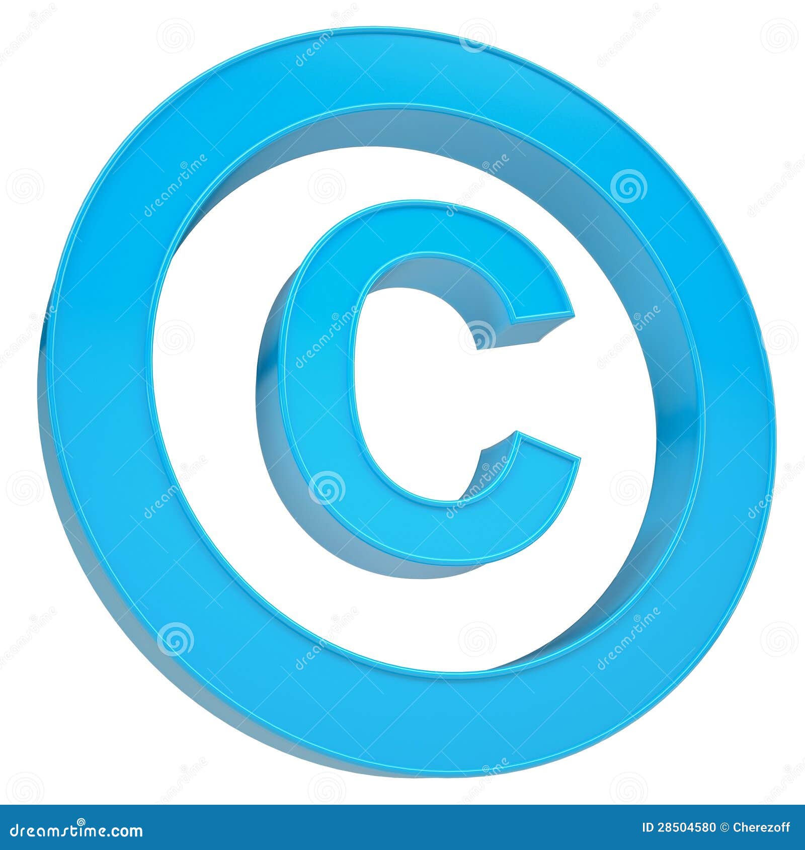Blue sign copyright stock illustration. Illustration of copy - 28504580