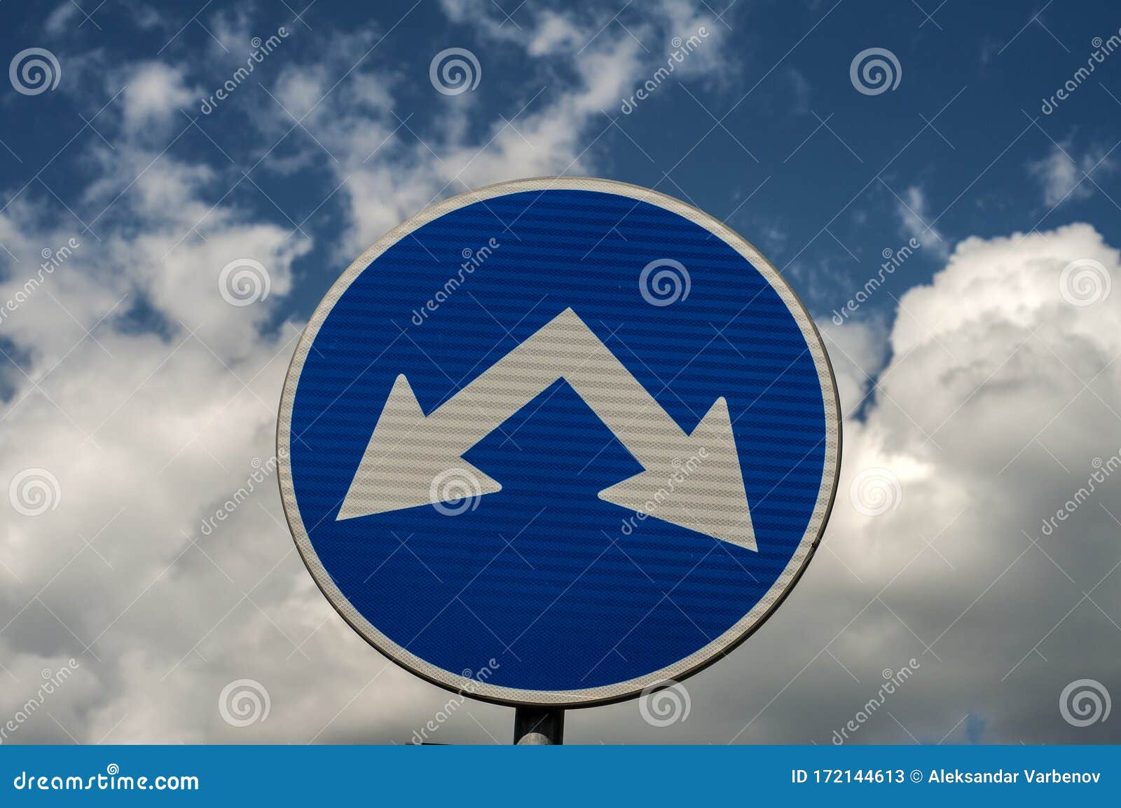 Blue sign with two arrows stock image. Image of information - 172144613 Blue sign with two arrows stock image. Image of information - 172144613