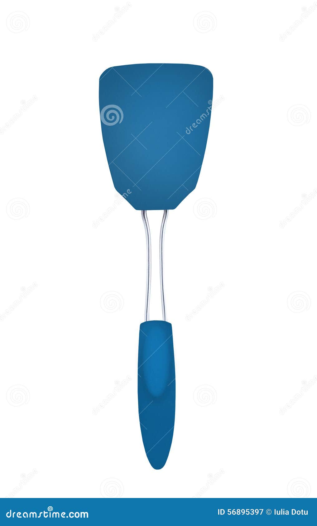 Blue silicon spatula stock image. Image of household - 56895397