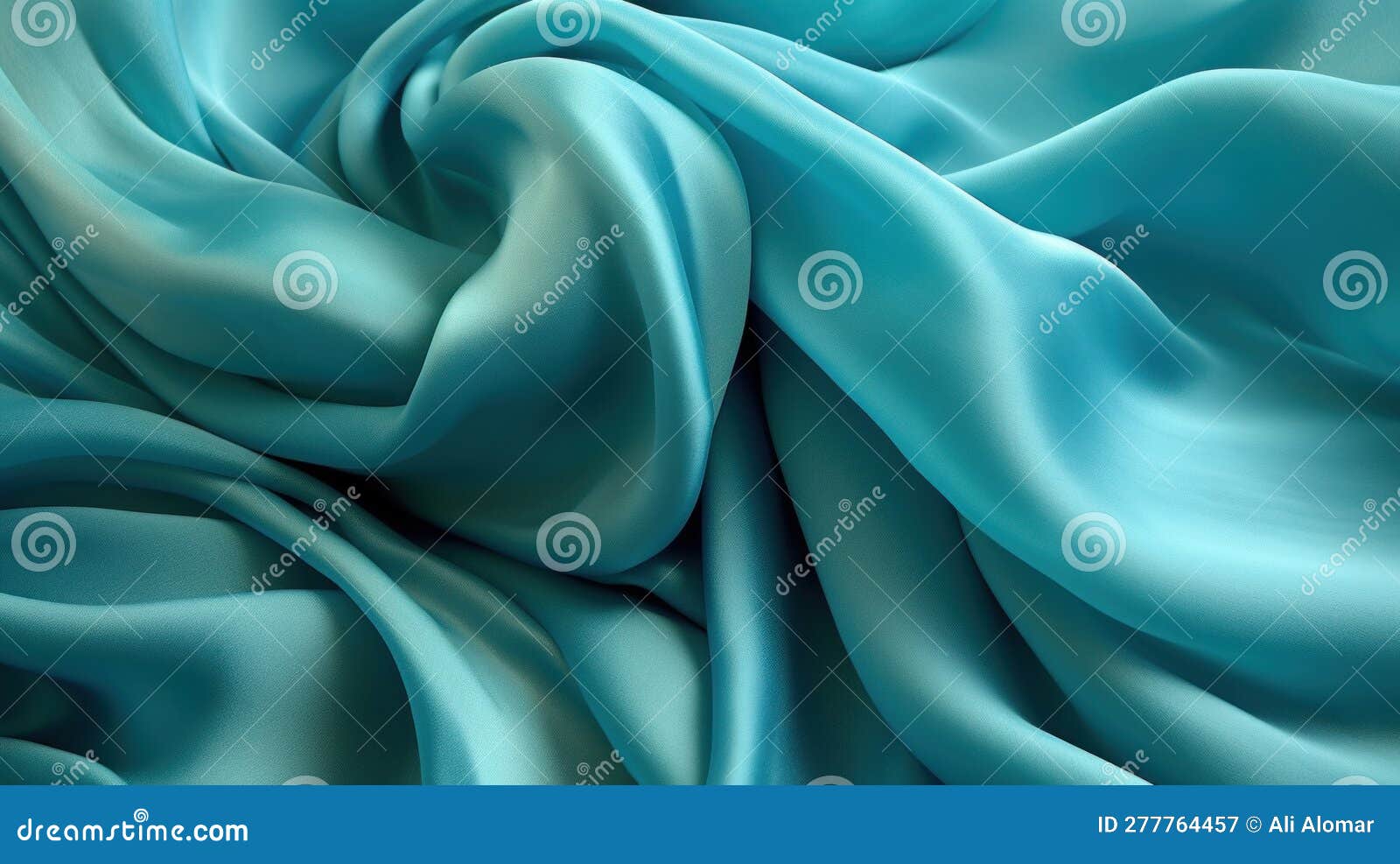A Blue Silk Fabric Background with a Soft Light Stock Illustration ...