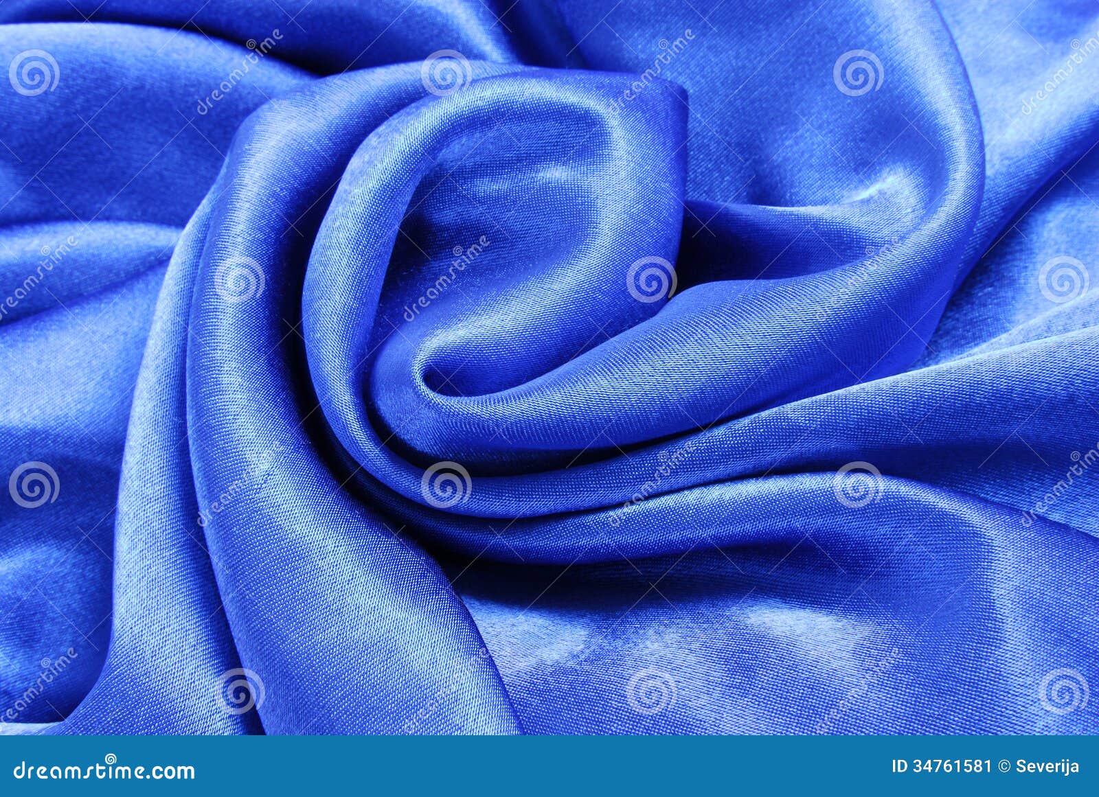 Blue Silk Fabric Texture