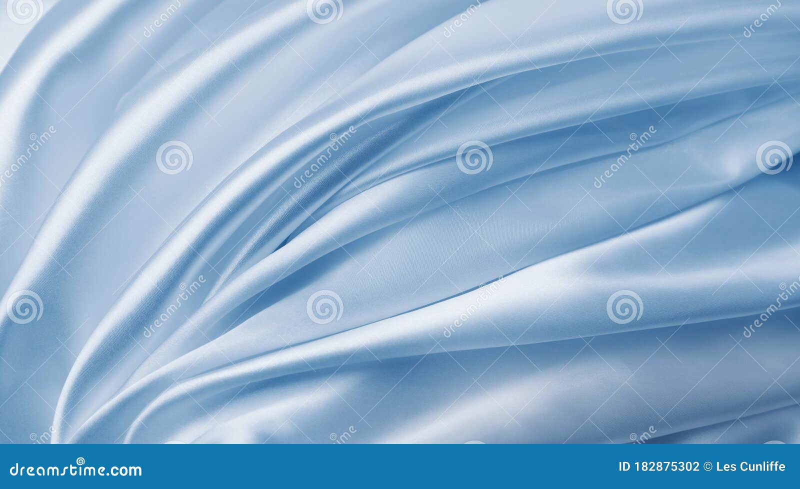 Blue silky fabric texture stock photo. Image of curve - 182875302