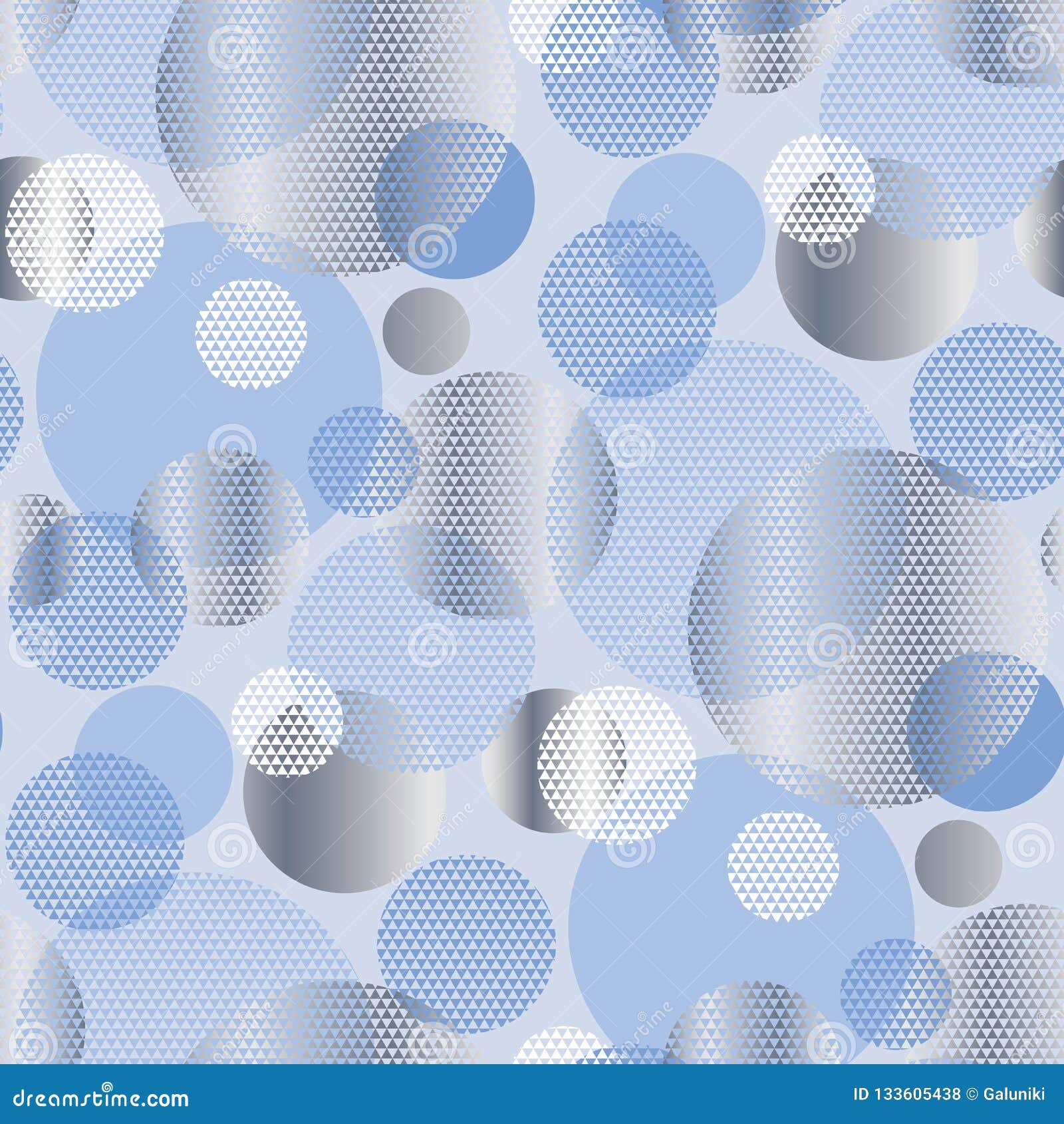 Blue and Silver Geometric Festive Pattern Stock Vector - Illustration ...