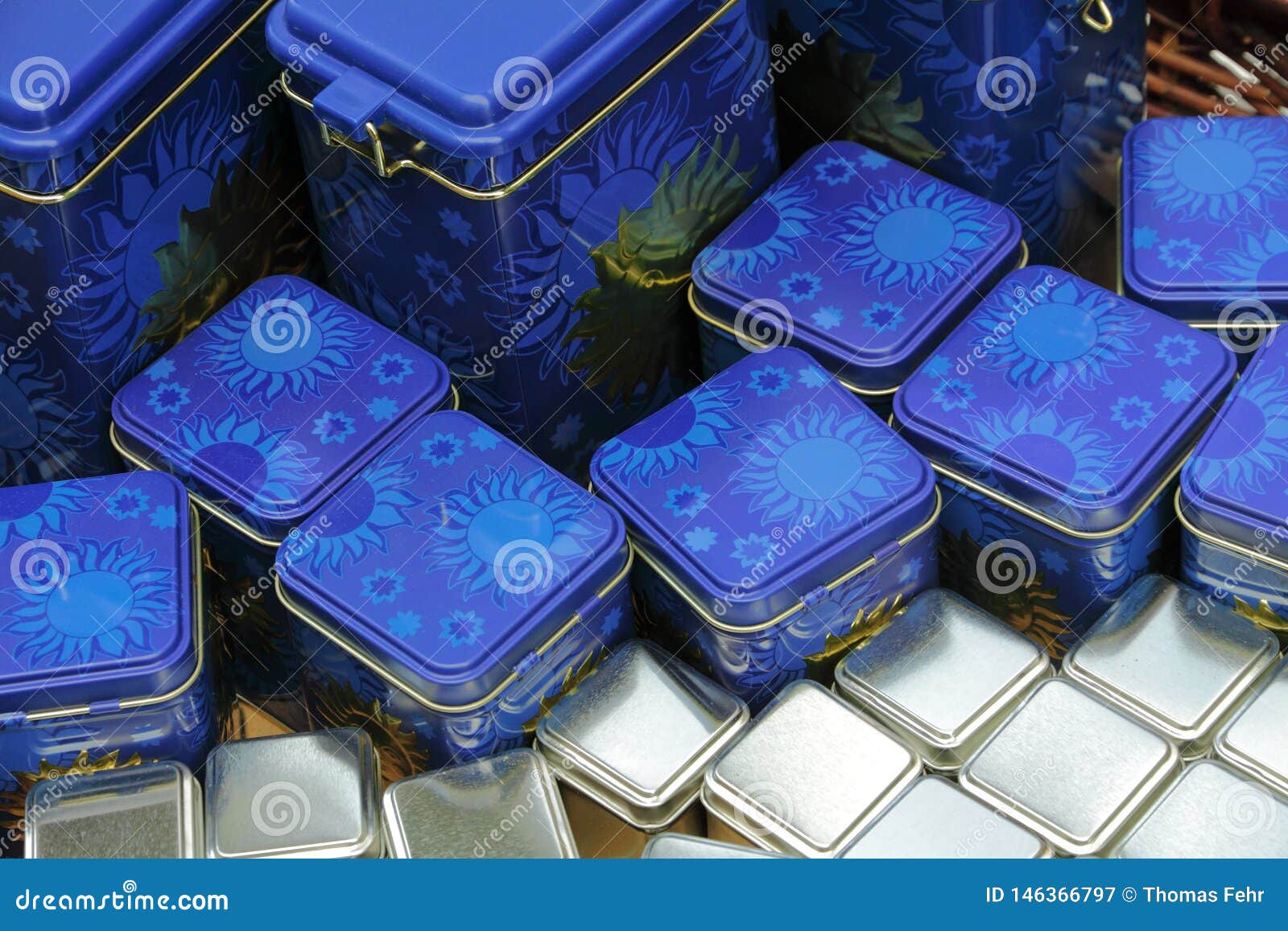 Blue and silver gift boxes stock image. Image of anniversary - 146366797