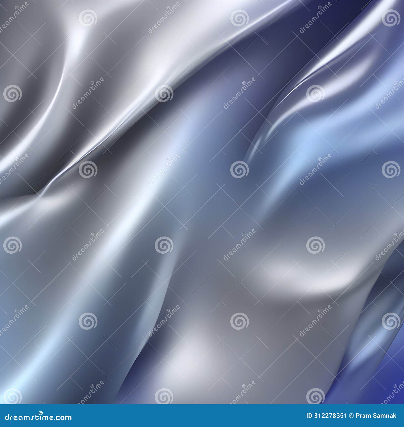 Blue and Silver Gradient with Smooth Color Transitions. AI-Generated ...