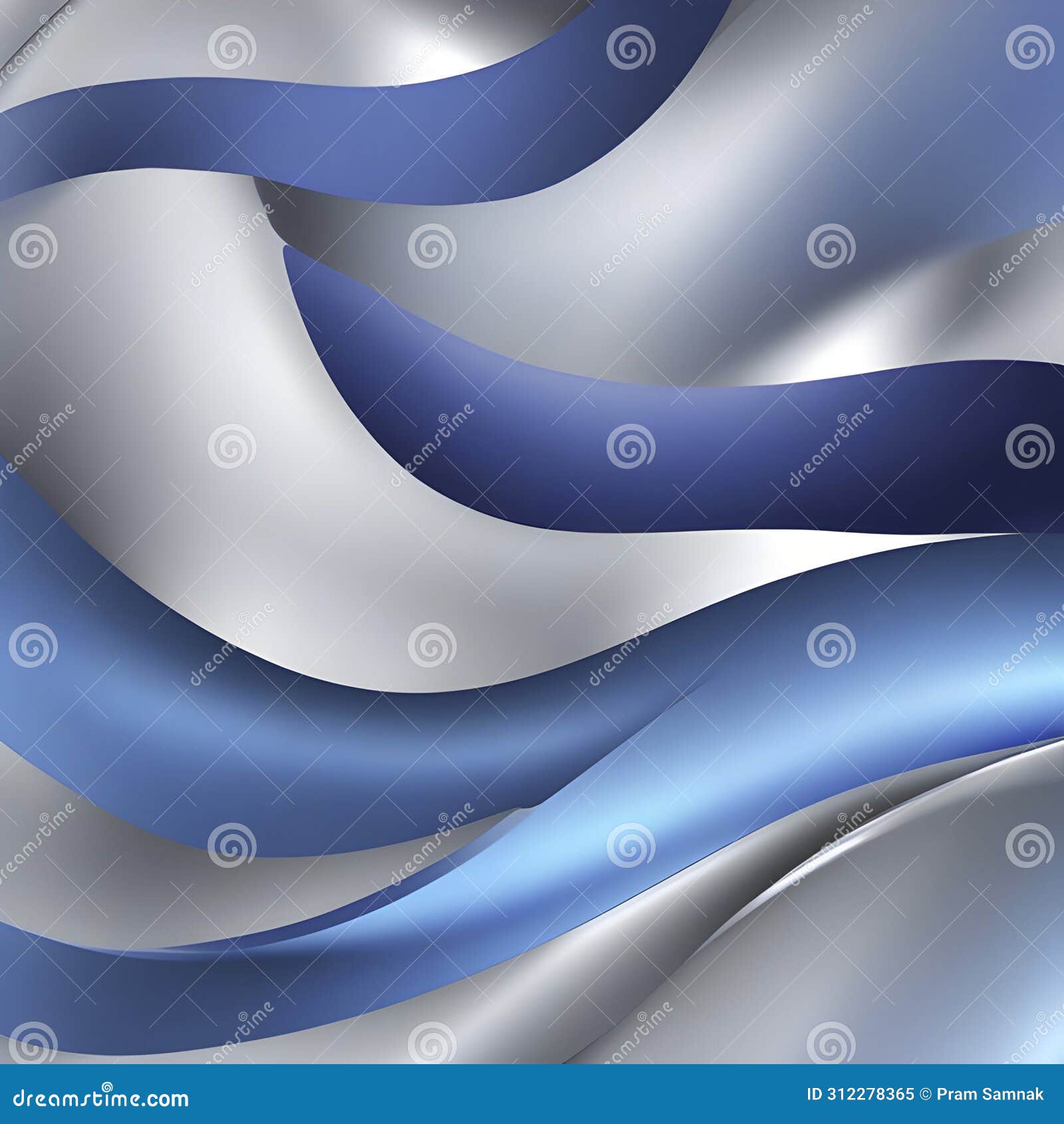 Blue and Silver Gradient with Smooth Color Transitions. AI-Generated ...