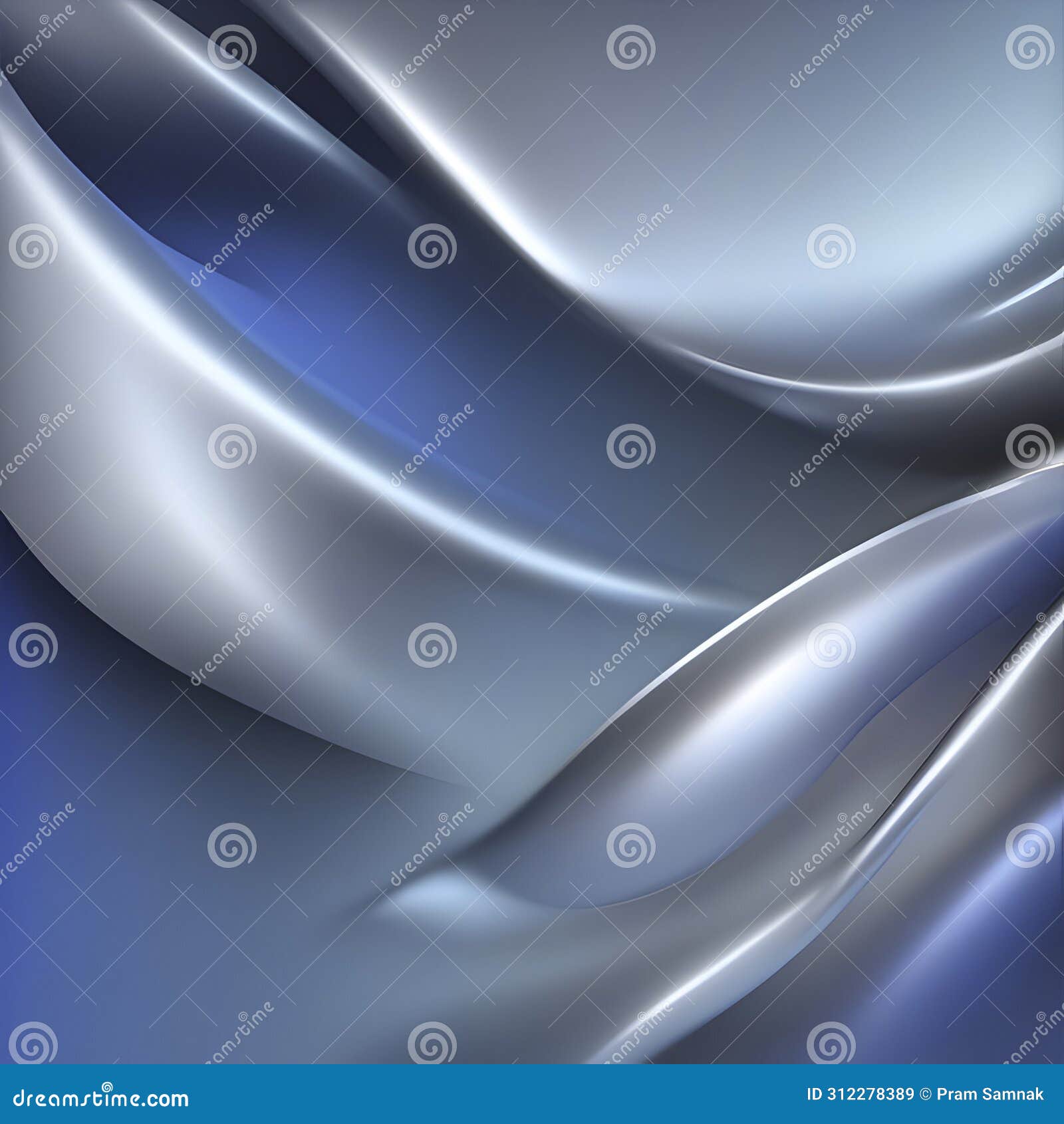 Blue and Silver Gradient with Smooth Color Transitions. AI-Generated ...