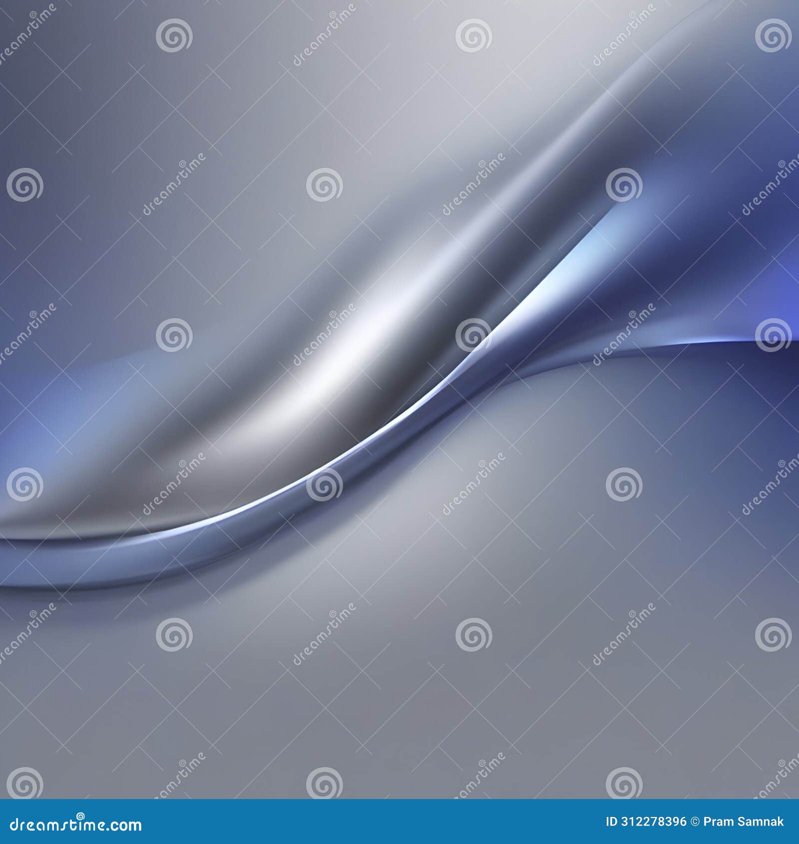 Blue and Silver Gradient with Smooth Color Transitions. AI-Generated ...