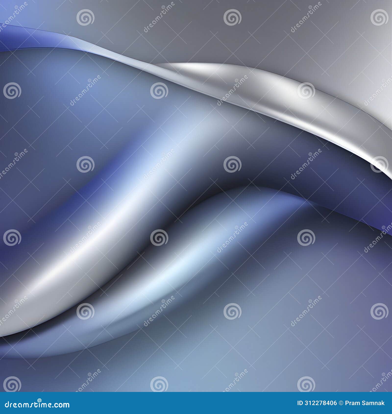 Blue and Silver Gradient with Smooth Color Transitions. AI-Generated ...